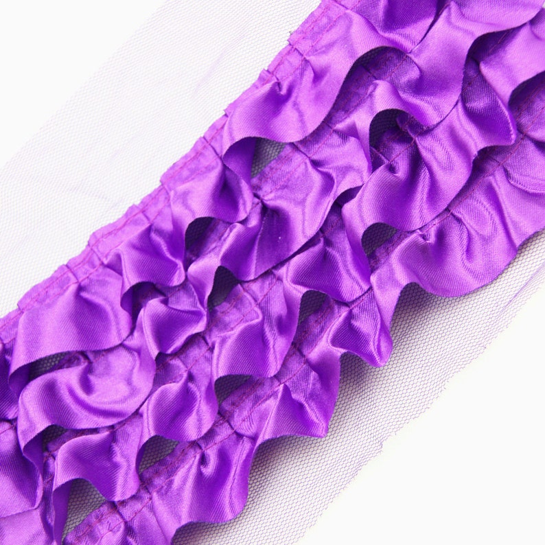 White Chiffon Ruffles Trim Chic Chiffon Ruffle Fabric Tutu - Etsy