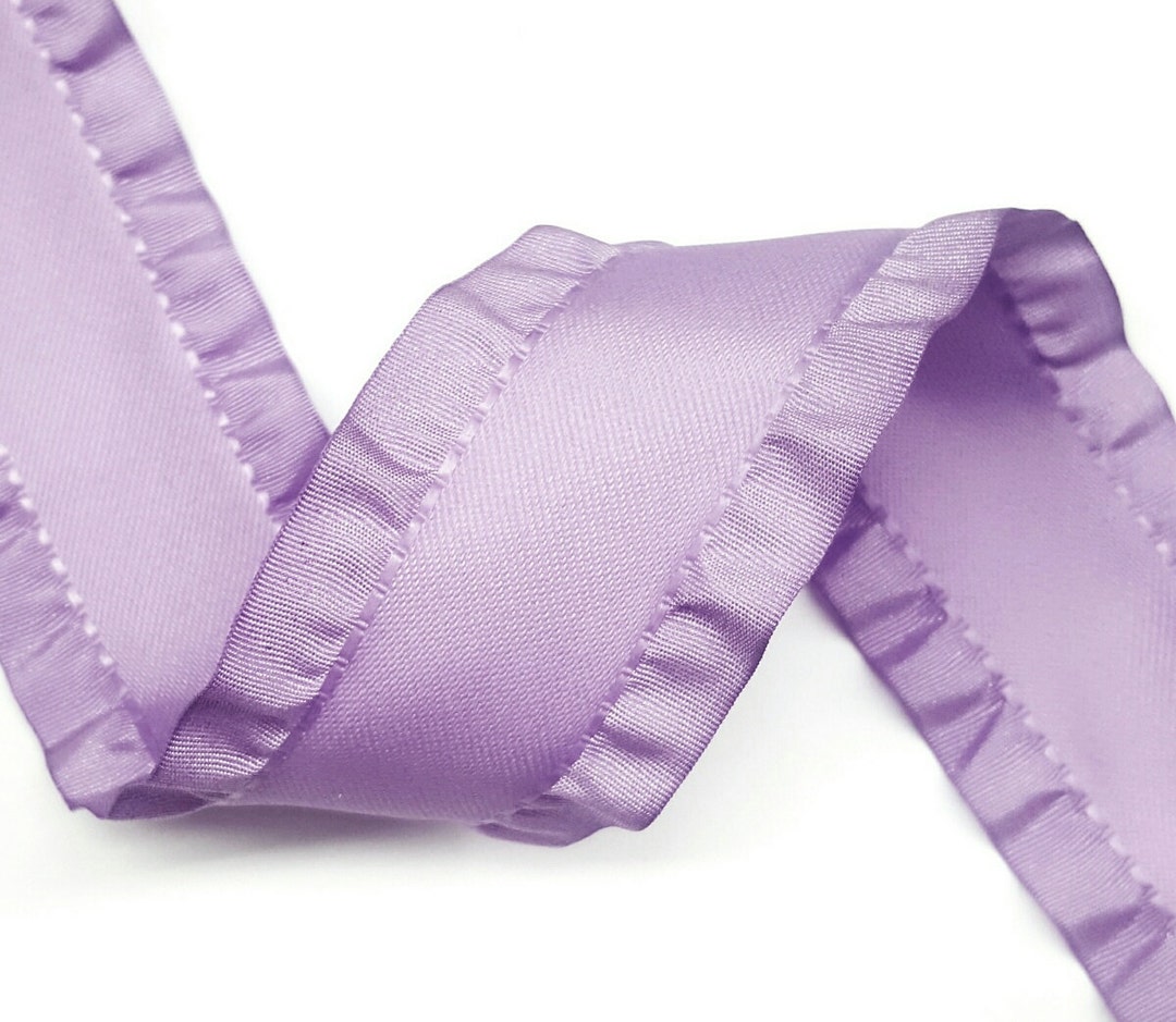 7/8" Double Ruffle Ribbon 6 Yard Reel (100% Polyester) - Etsy
