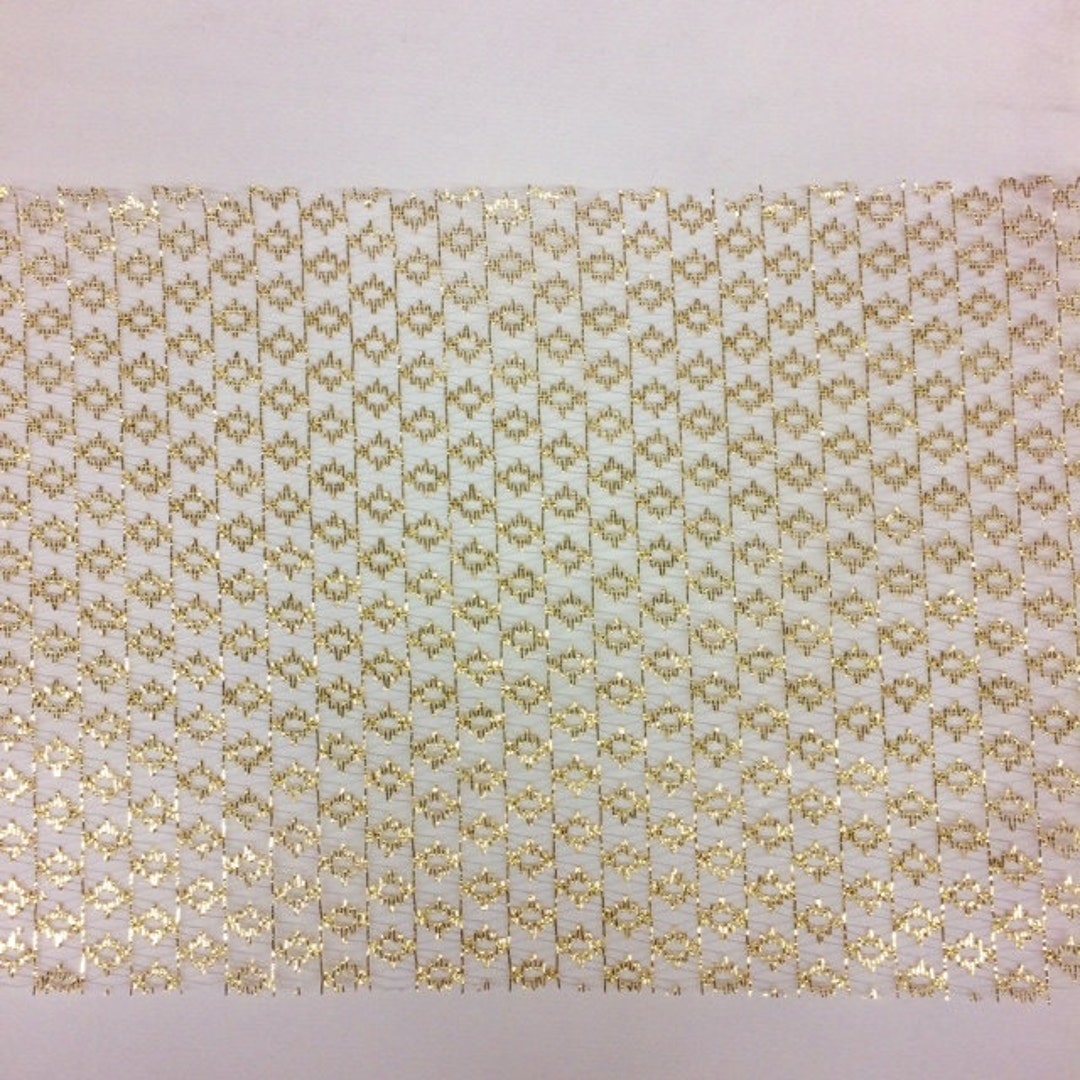6" Wide Metallic Gold Lace Ribbon - Price per 4 Yards - Etsy