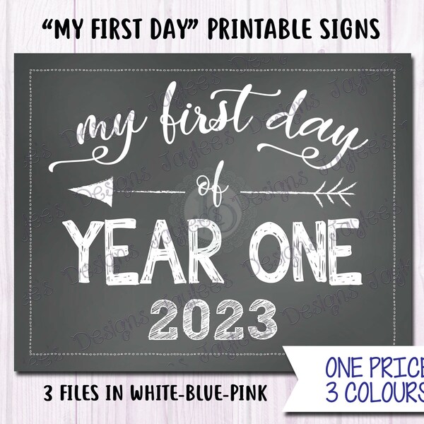 First Day Chalkboard - Etsy