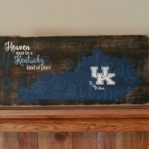 Go Big Blue UK Kentucky Wildcats Vertical Porch Sign - Etsy