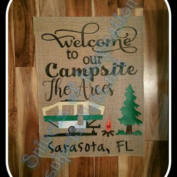 Burlap Welcome Sign - Etsy