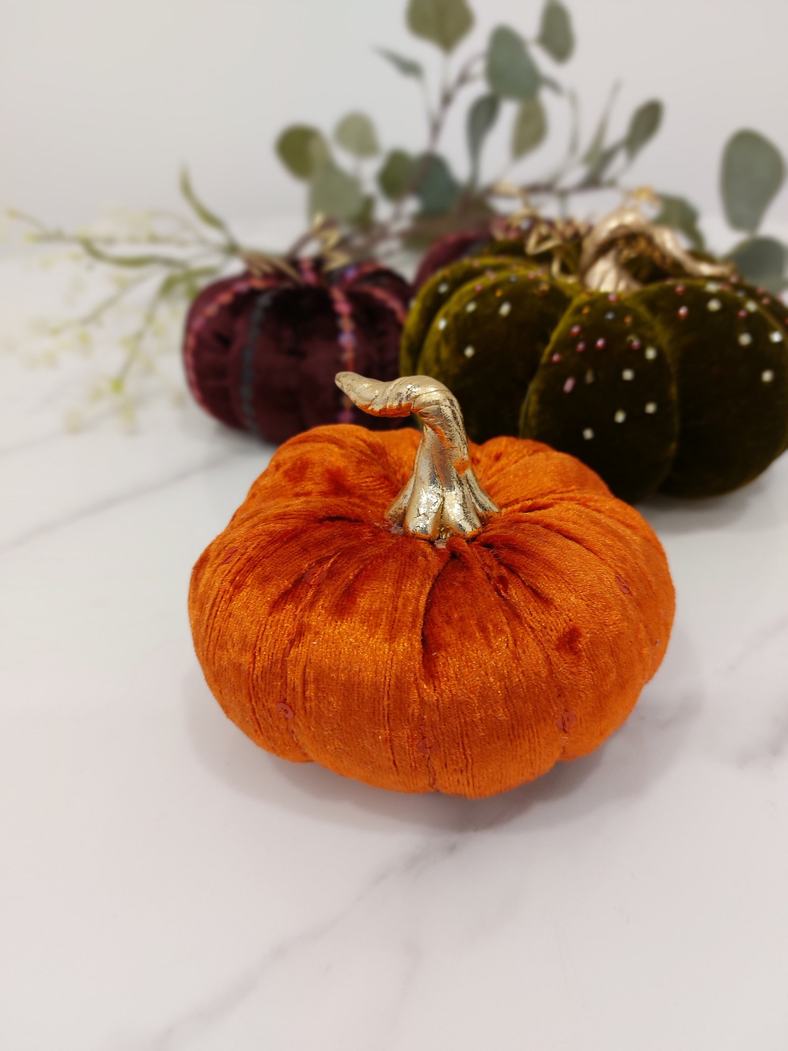 Pumpkins Table Decoration Halloween and Thanksgiving Day Soft - Etsy