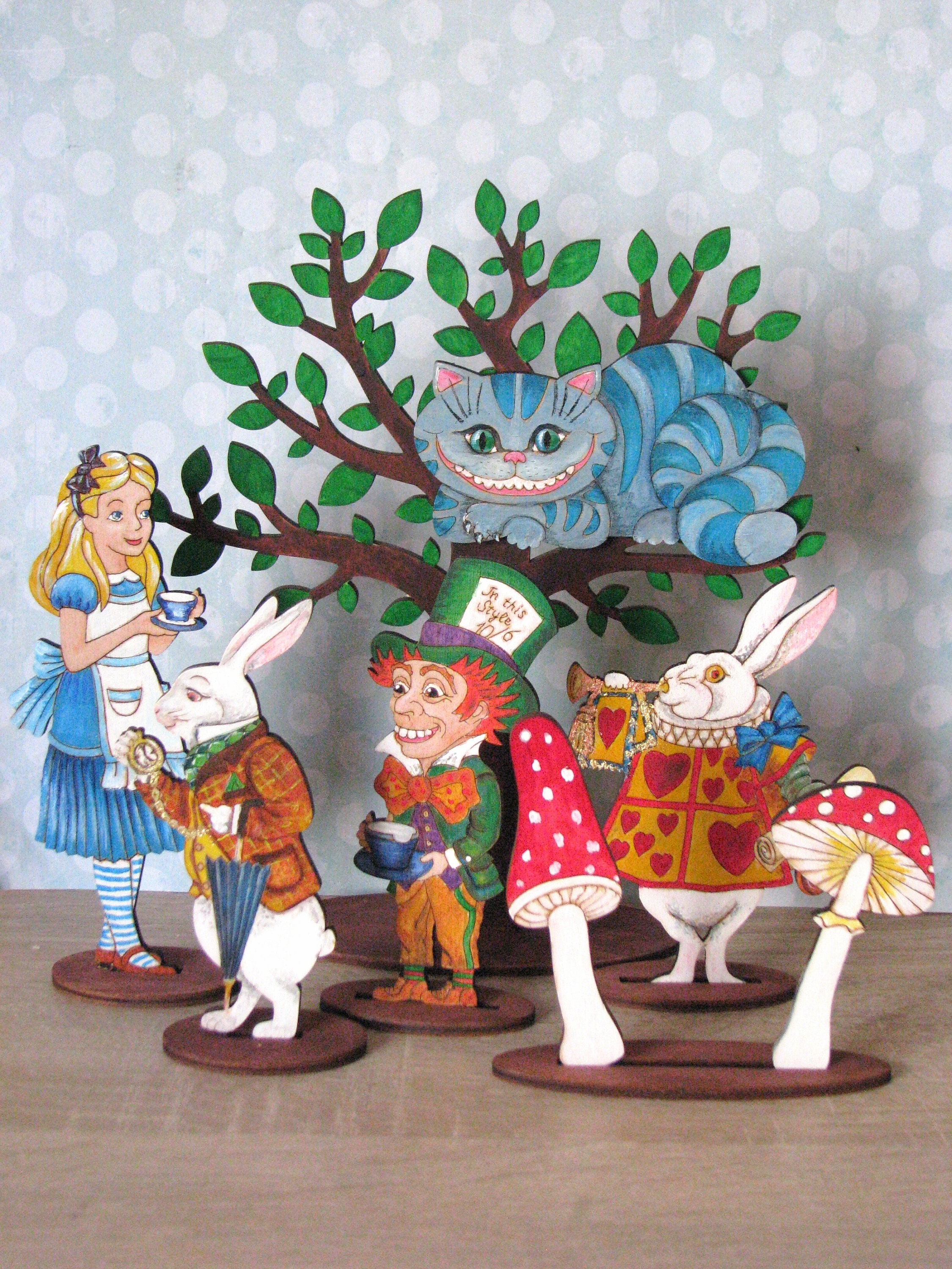 Alice in Wonderland Wooden Decoration Party Wedding Baby Shower Home ...