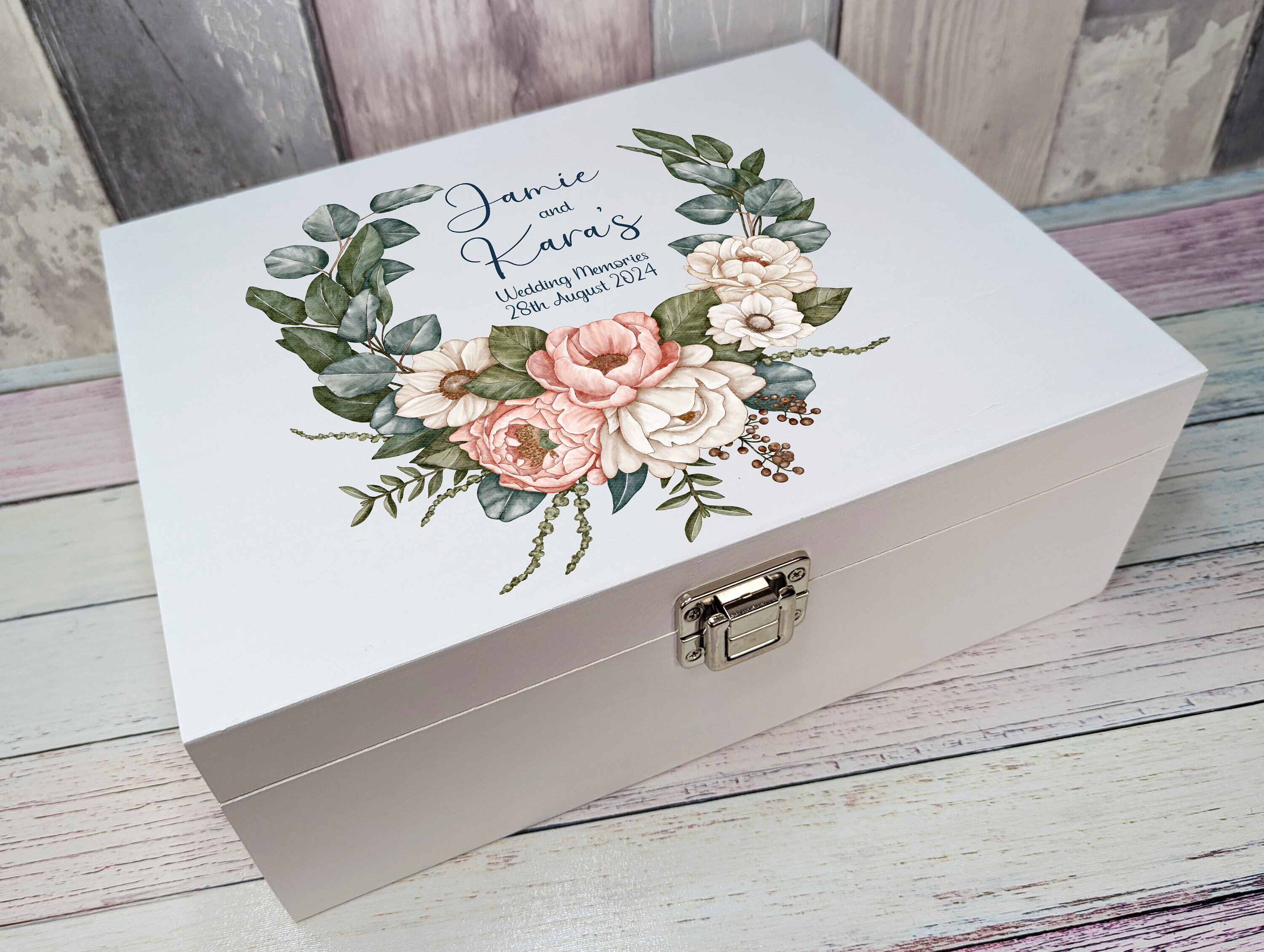 Personalised Wedding Memory Box Wedding Keepsake Box Custom - Etsy