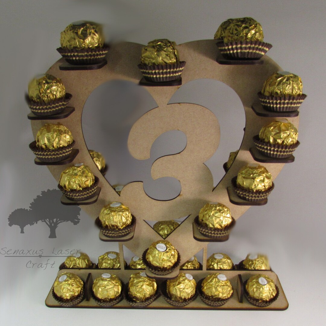 Ferrero Rocher Chocolate Stand Table Numbers, Holds 36 Chocolates 18 ...