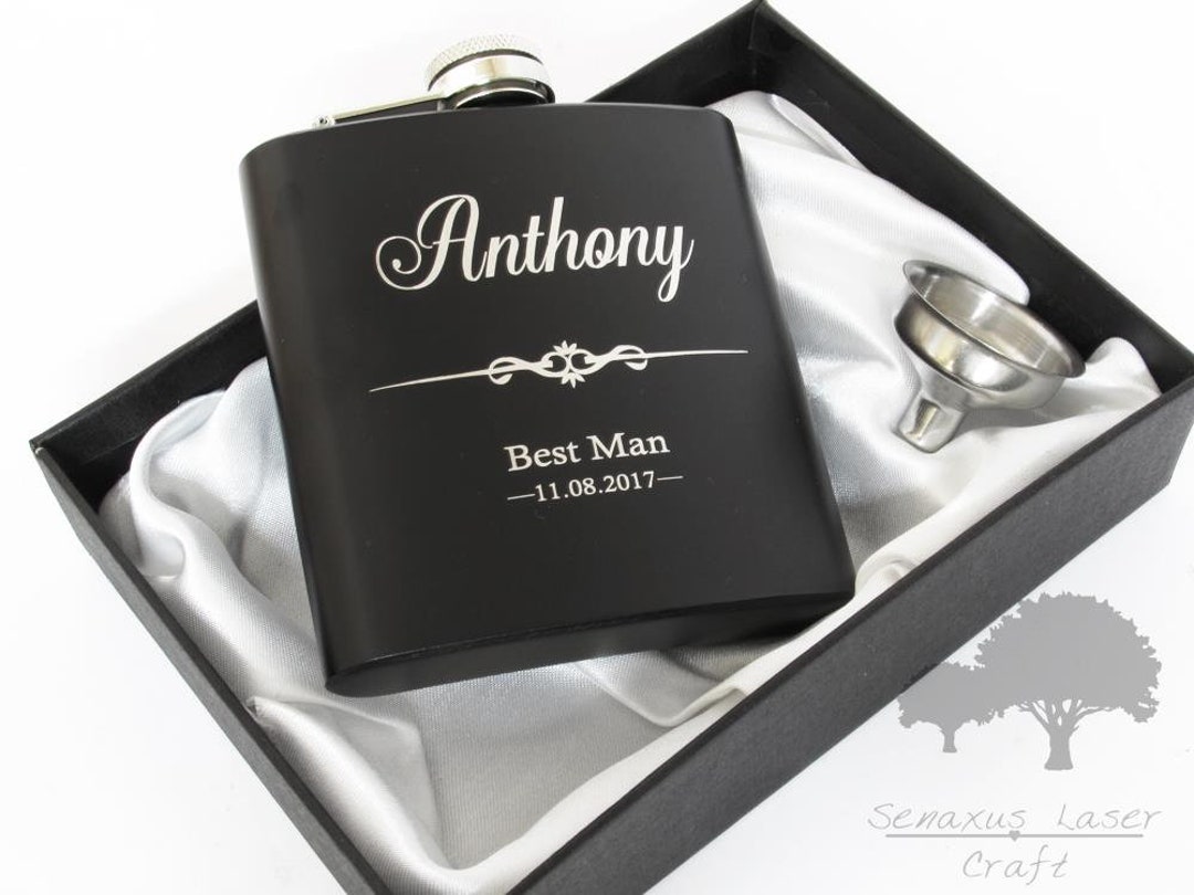 Personalised Wedding Hip Flask Set With Free Engraving 6 - Etsy UK