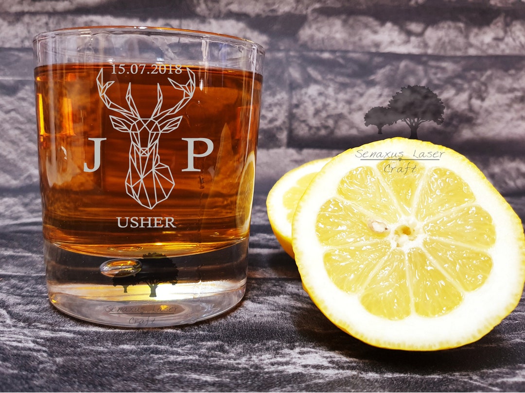 Personalised 330ml Whiskey Glass Tumbler Perfect Wedding T Etsy De