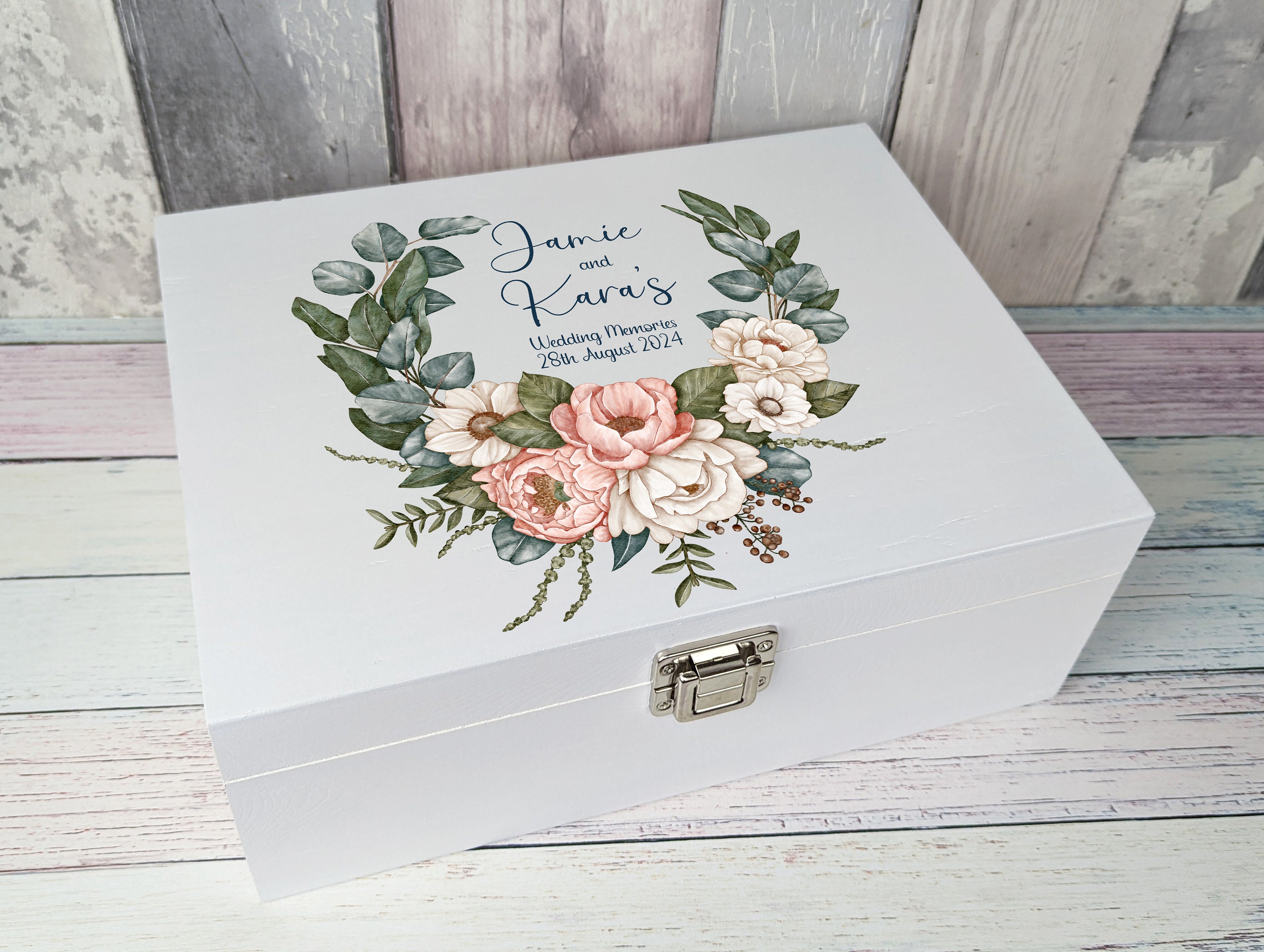 Personalised Wedding Memory Box Wedding Keepsake Box Custom - Etsy
