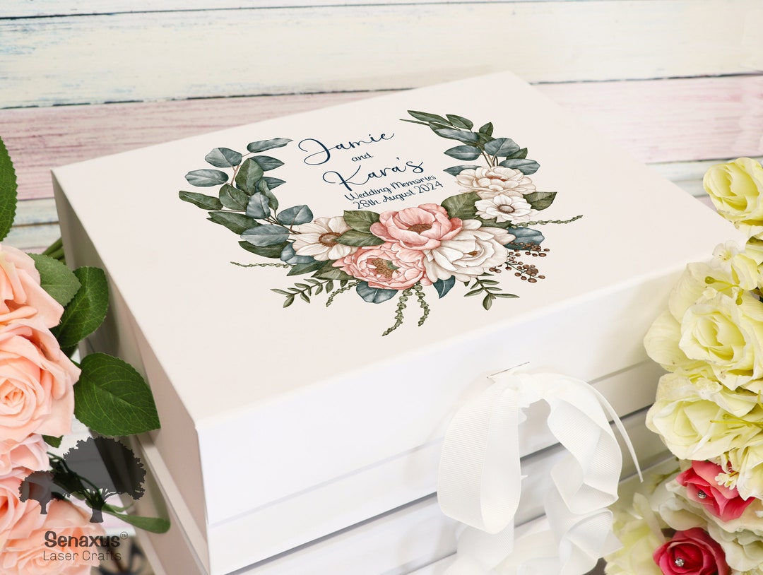 Personalised Wedding Memory Box Wedding Keepsake Box Custom - Etsy