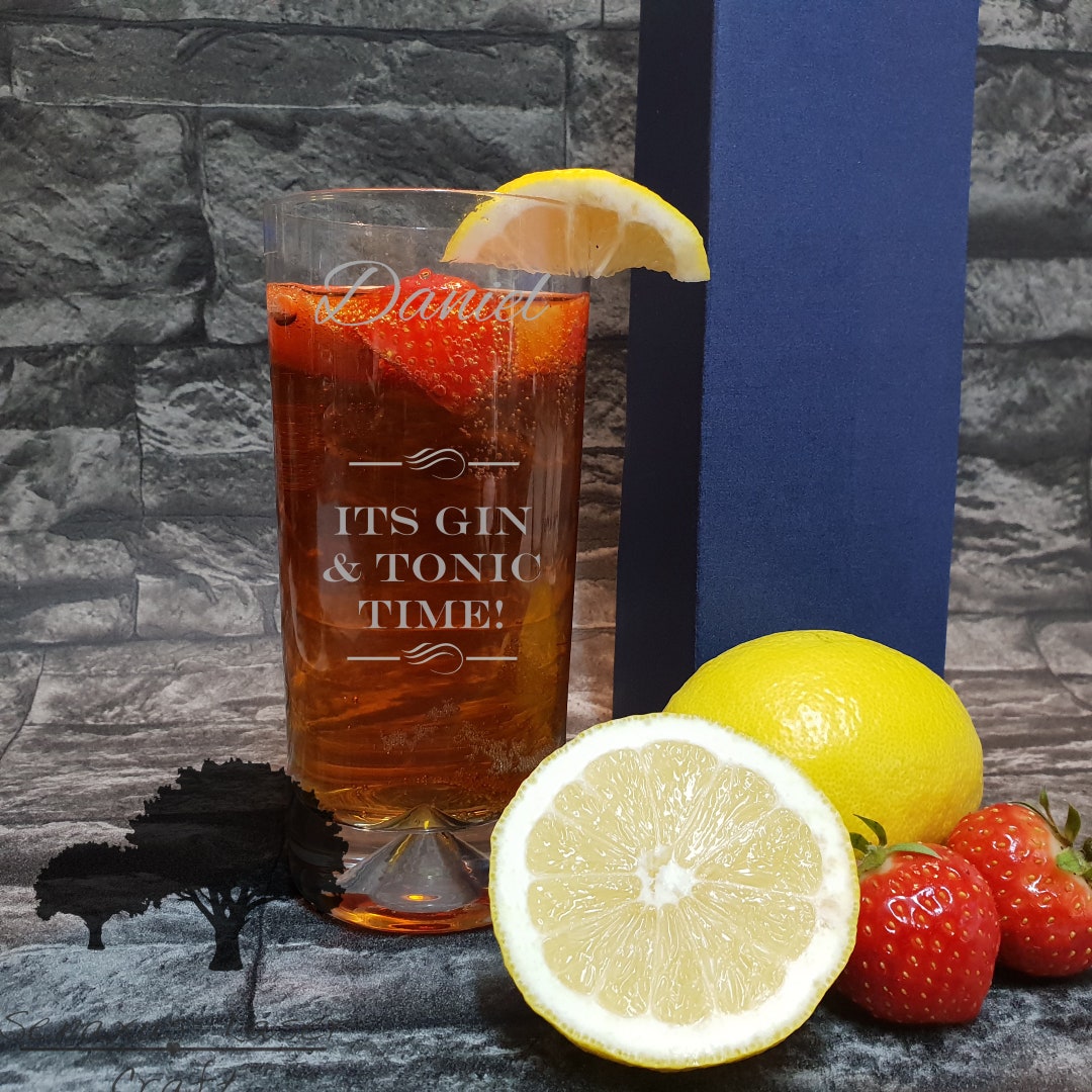Personalised it's Gin and Tonic Time Gin High - Etsy