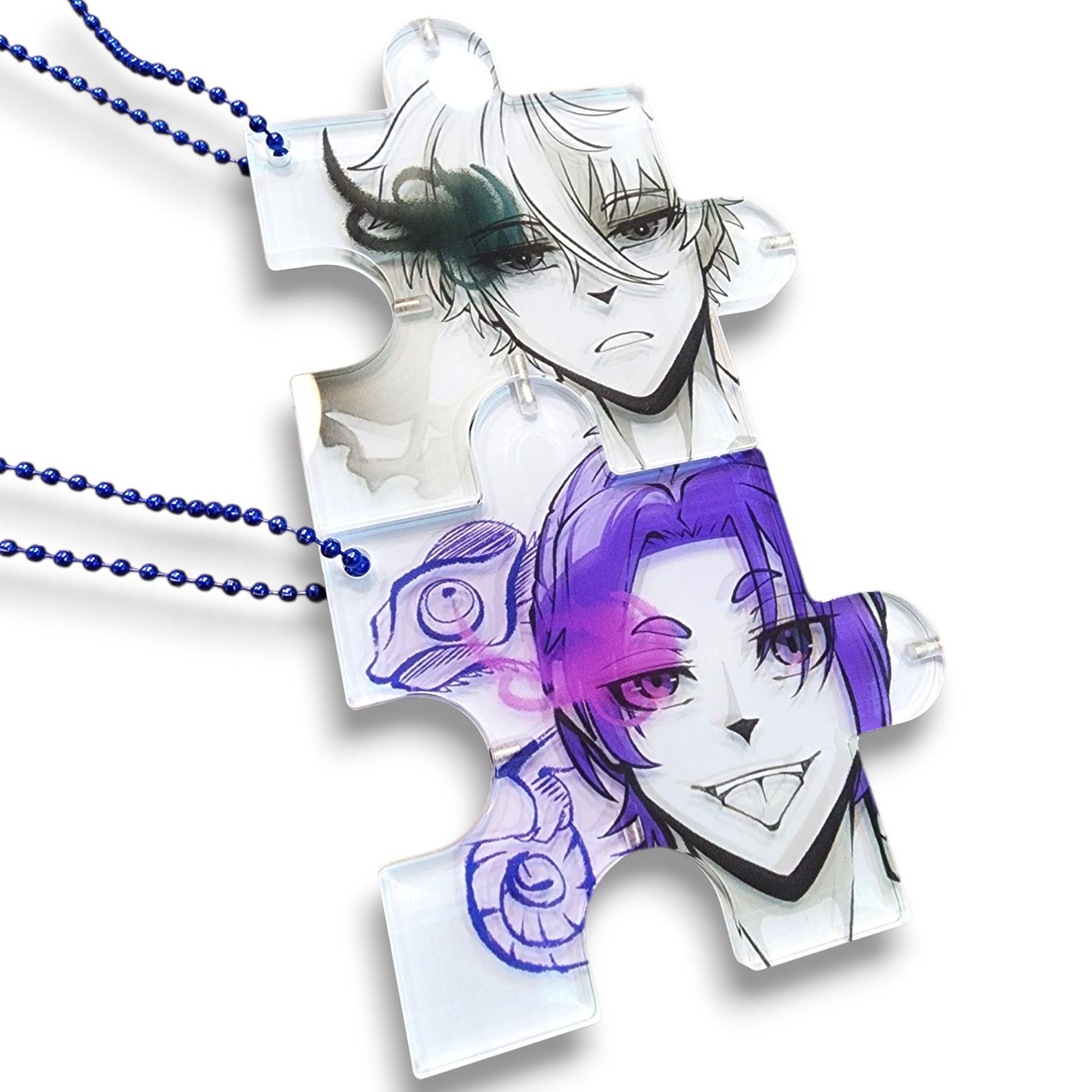 Blue Lock: Connecting Acrylic Puzzle Keychains - Etsy