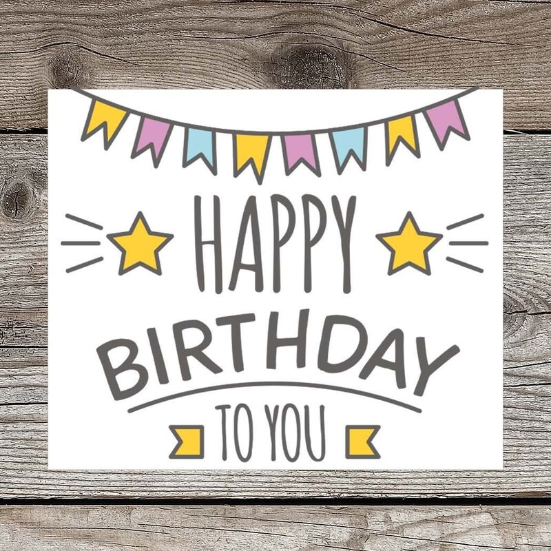 Happy Birthday Sticker - Etsy