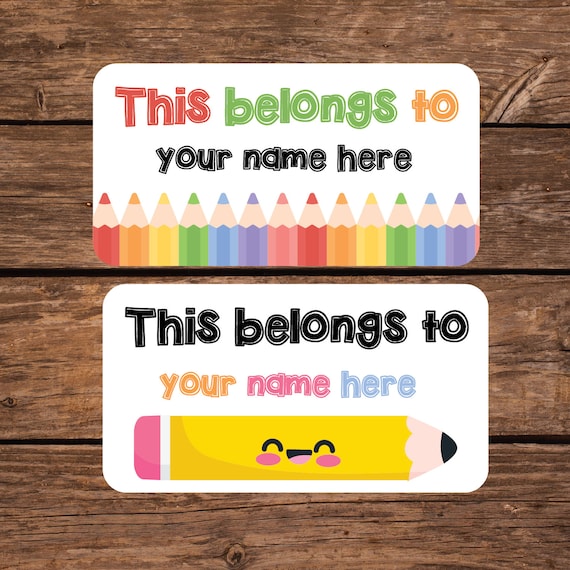 Name Stickers For Kids Printable