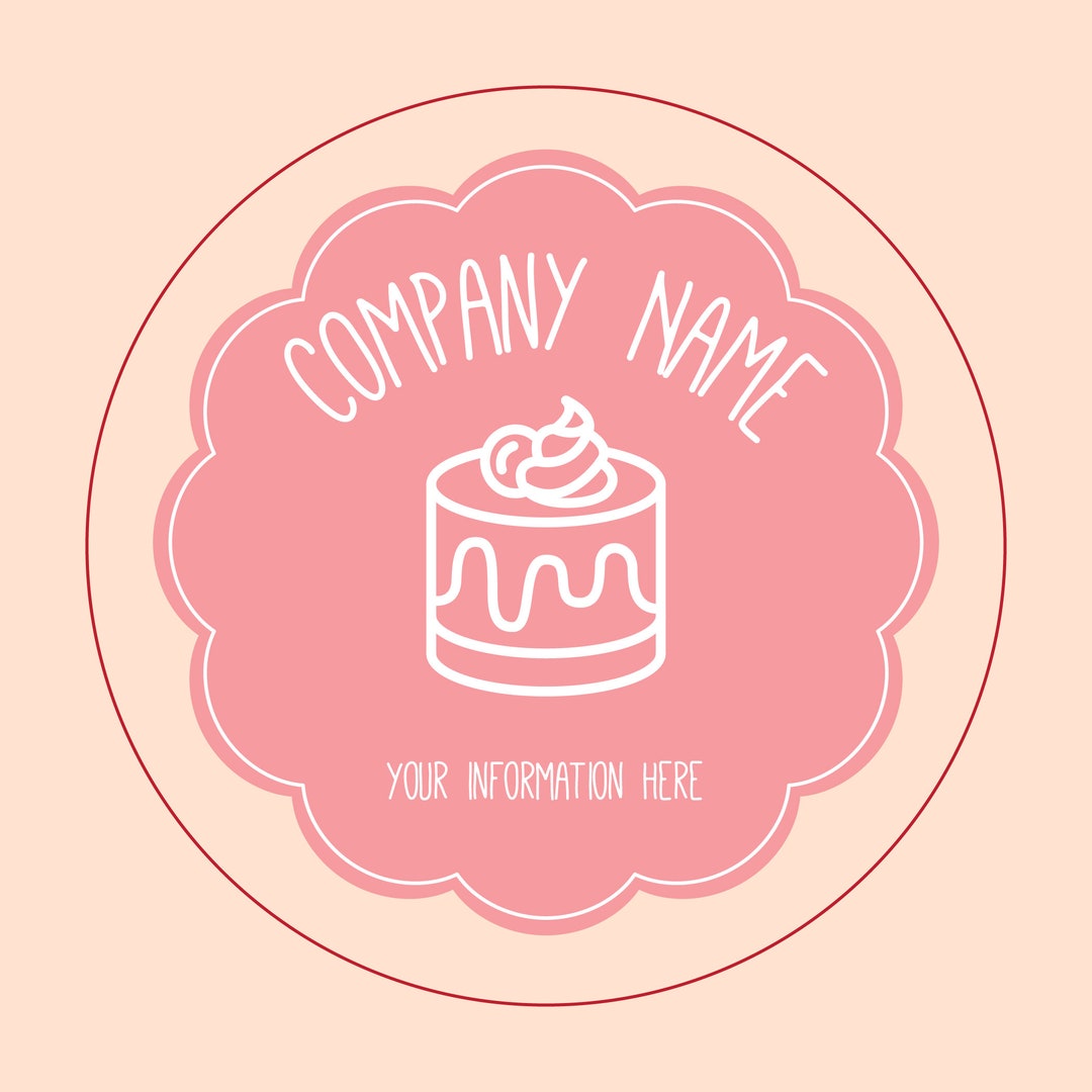 Bakery Stickers, Bakery Labels, Cute Cake Stickers, Cute Cake Labels ...