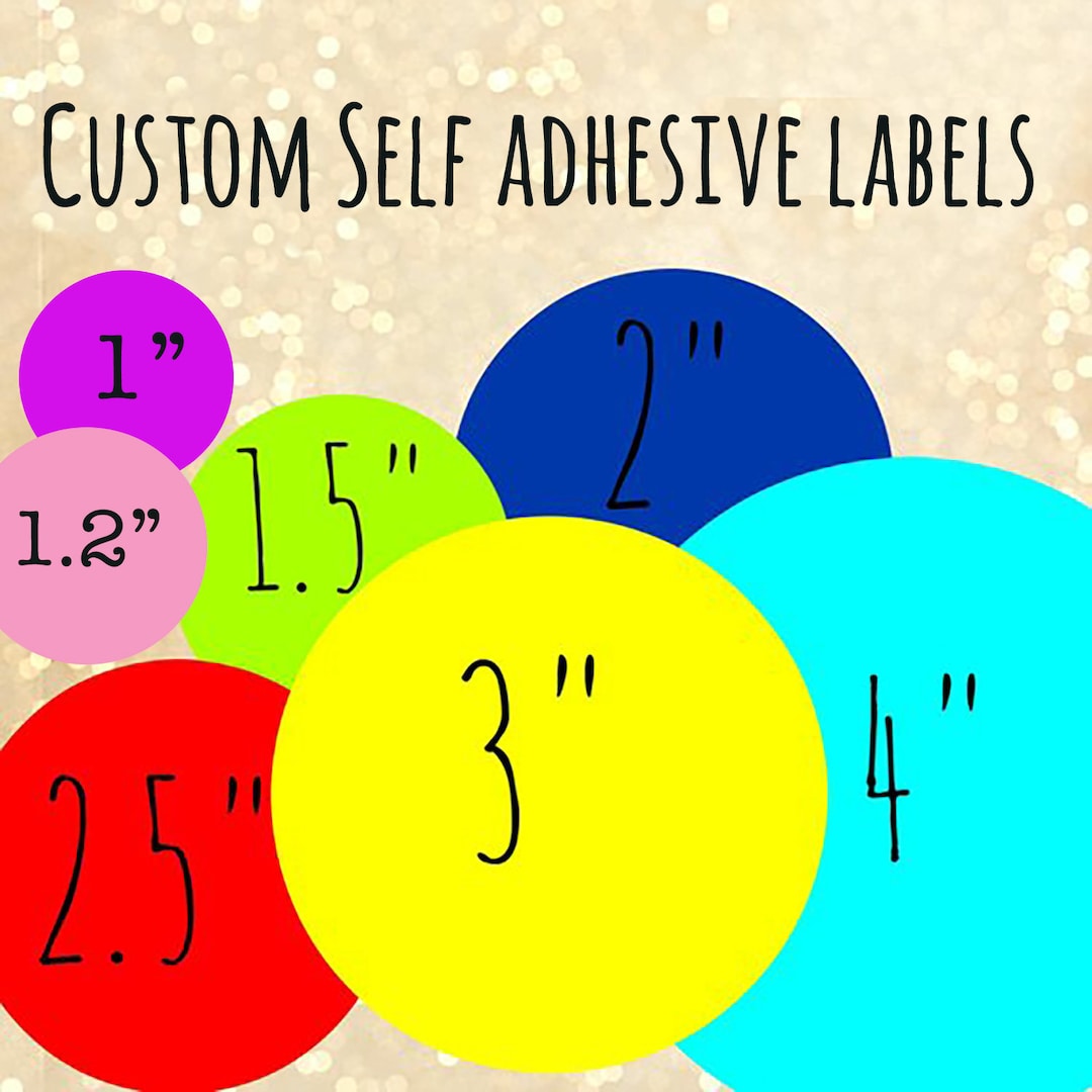 Custom Circle Labels | Logo Stickers | Personalized Round Stickers ...