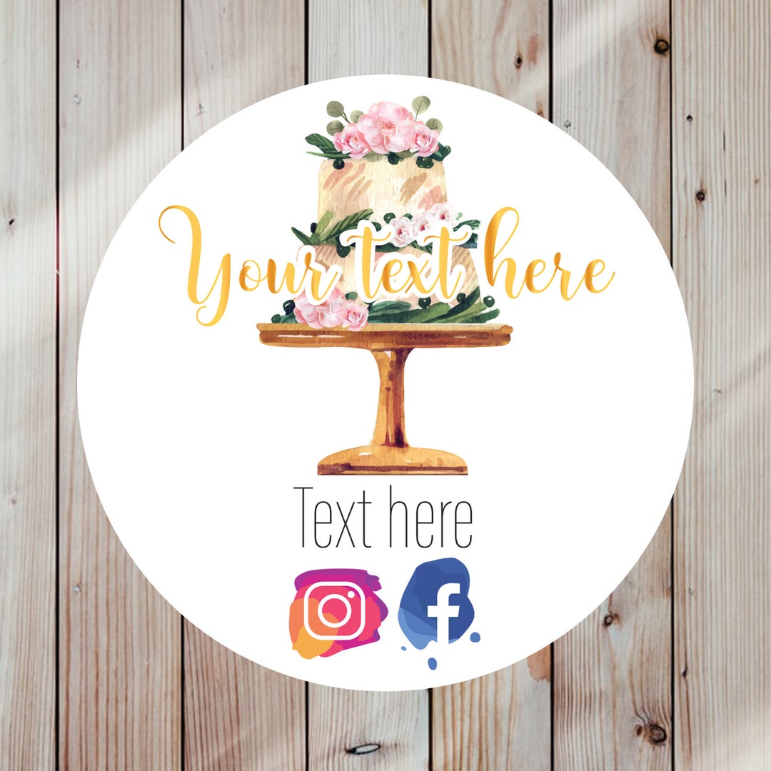 Custom Circle Labels, Personalized Stickers, Bakery Labels - Etsy