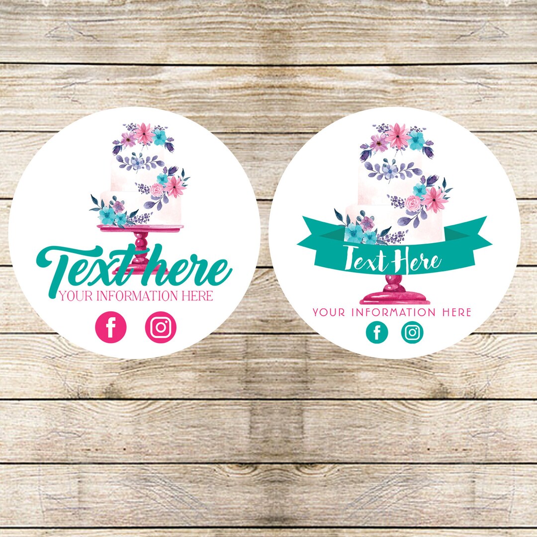 Custom Circle Labels, Bakery Stickers, Personalized Logo Stickers - Etsy