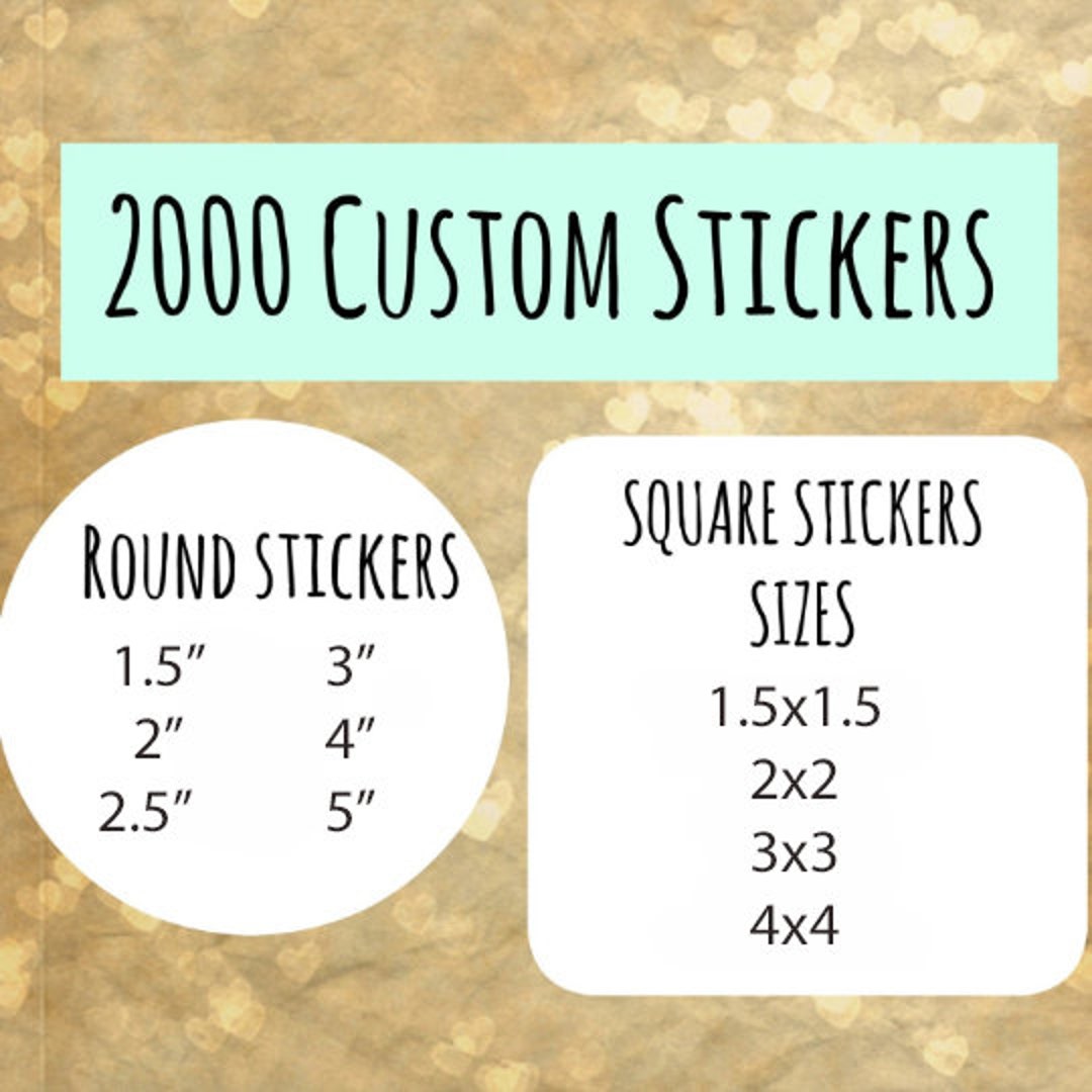 Custom Stickers, Bulk Stickers,custom Stickers, Square Stickers ,2000 ...