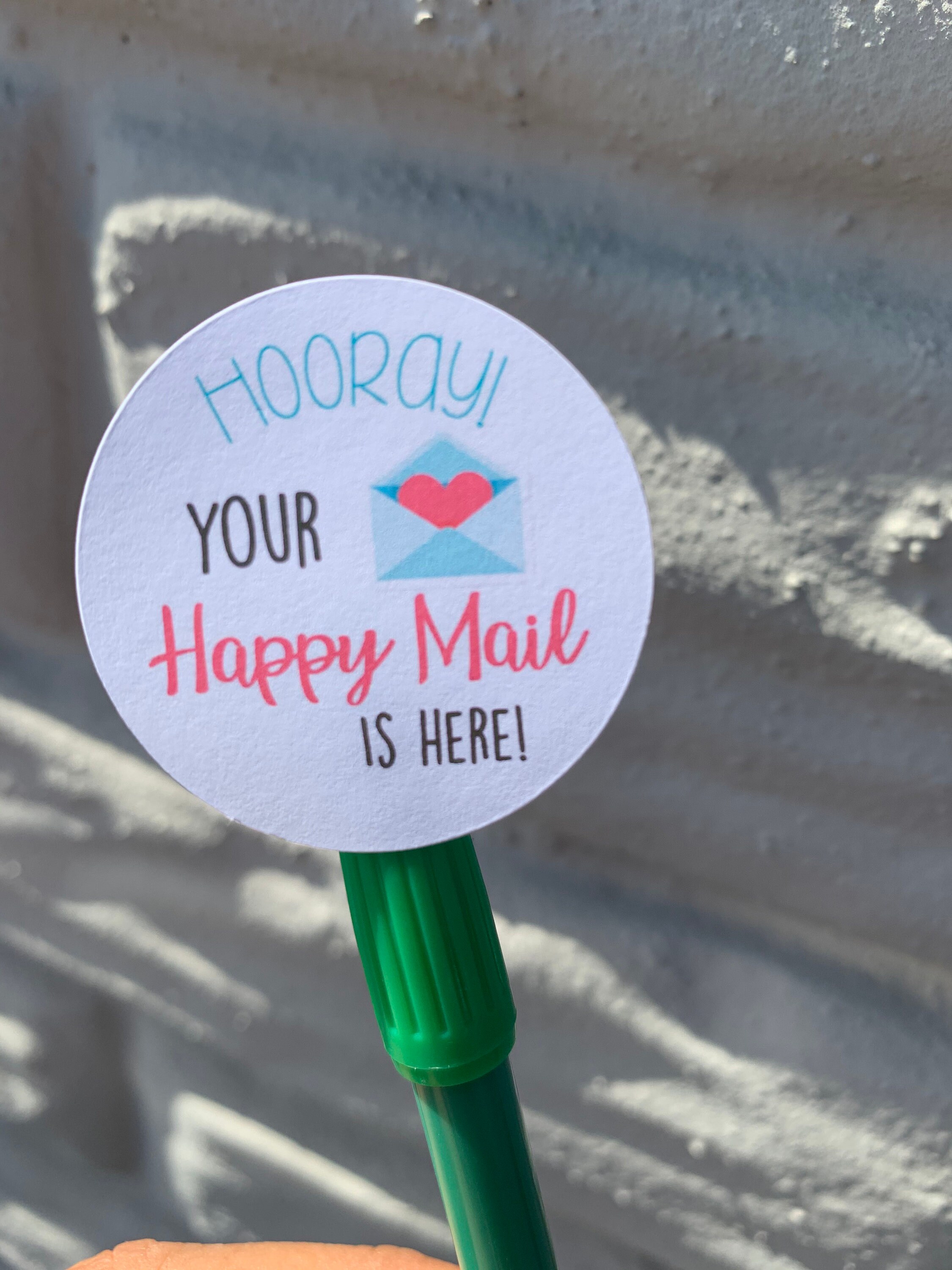 Hooray Happy Mail Stickers,happy Mail Labels, Happy Mail Stickers, Cute ...