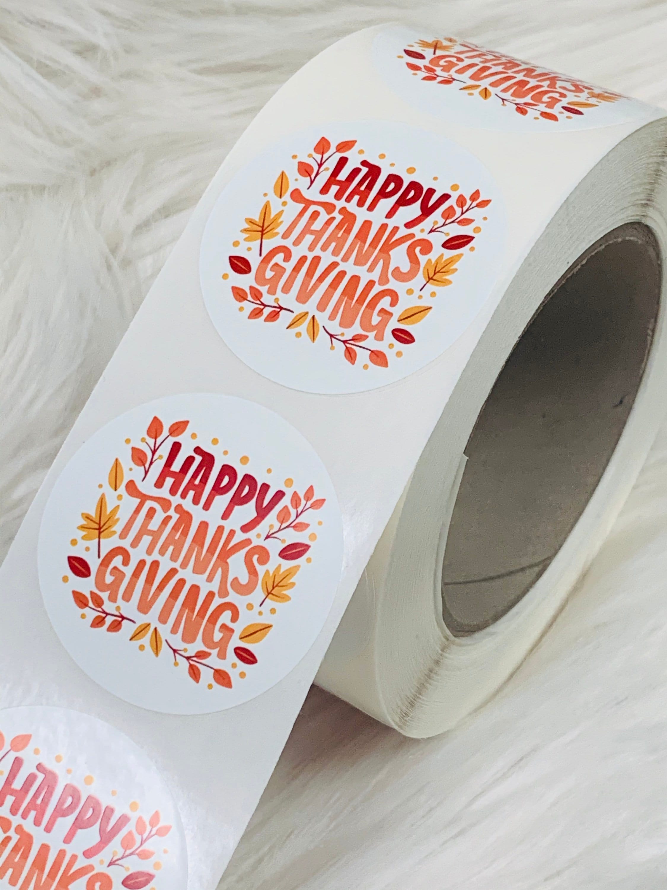 Happy Thanksgiving Stickers Thanksgiving Labels Happy - Etsy