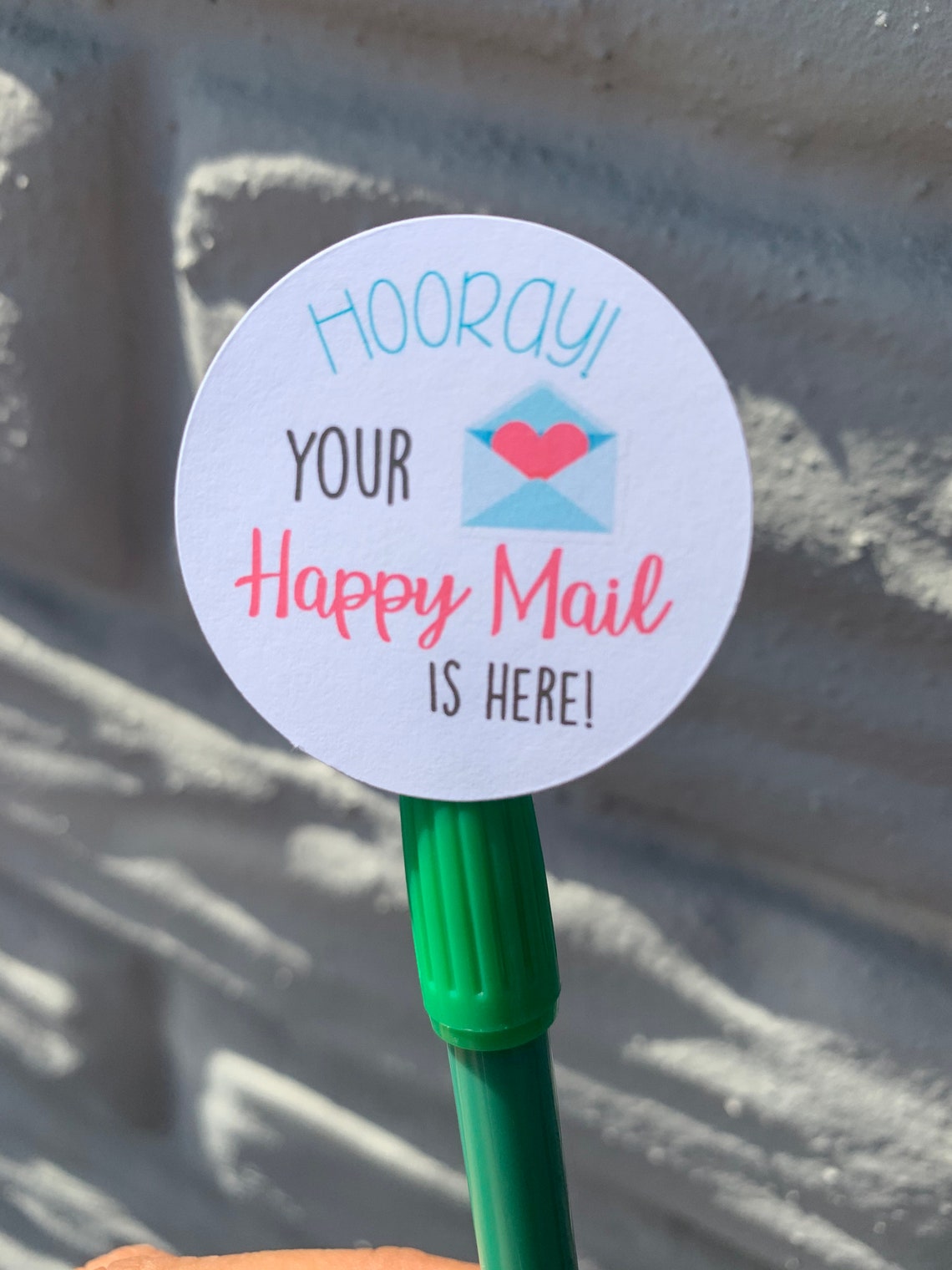 Hooray Happy Mail Stickers,happy Mail Labels, Happy Mail Stickers, Cute ...