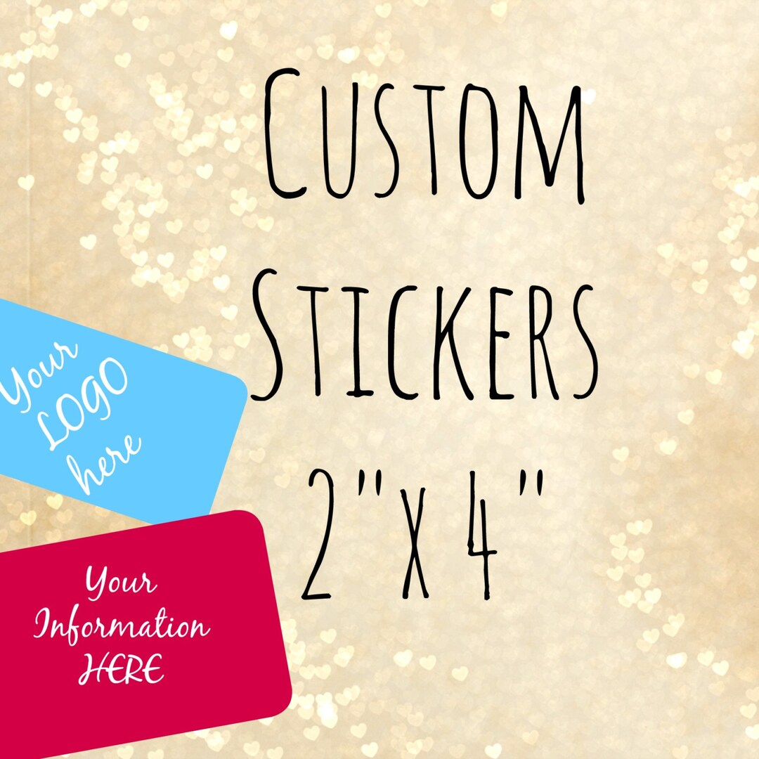 Stickers 2" X 4" (INCHES) Custom Stickers,logo Stickers Product Labels ...