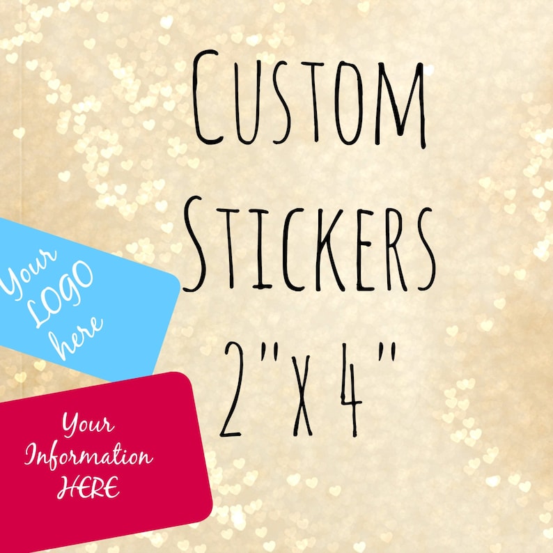 Stickers 2" X 4" (INCHES) Custom Stickers,logo Stickers Product Labels ...
