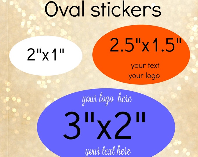 Custom Oval Labels, Oval Stickers, Oval Labels, Customized Label ...
