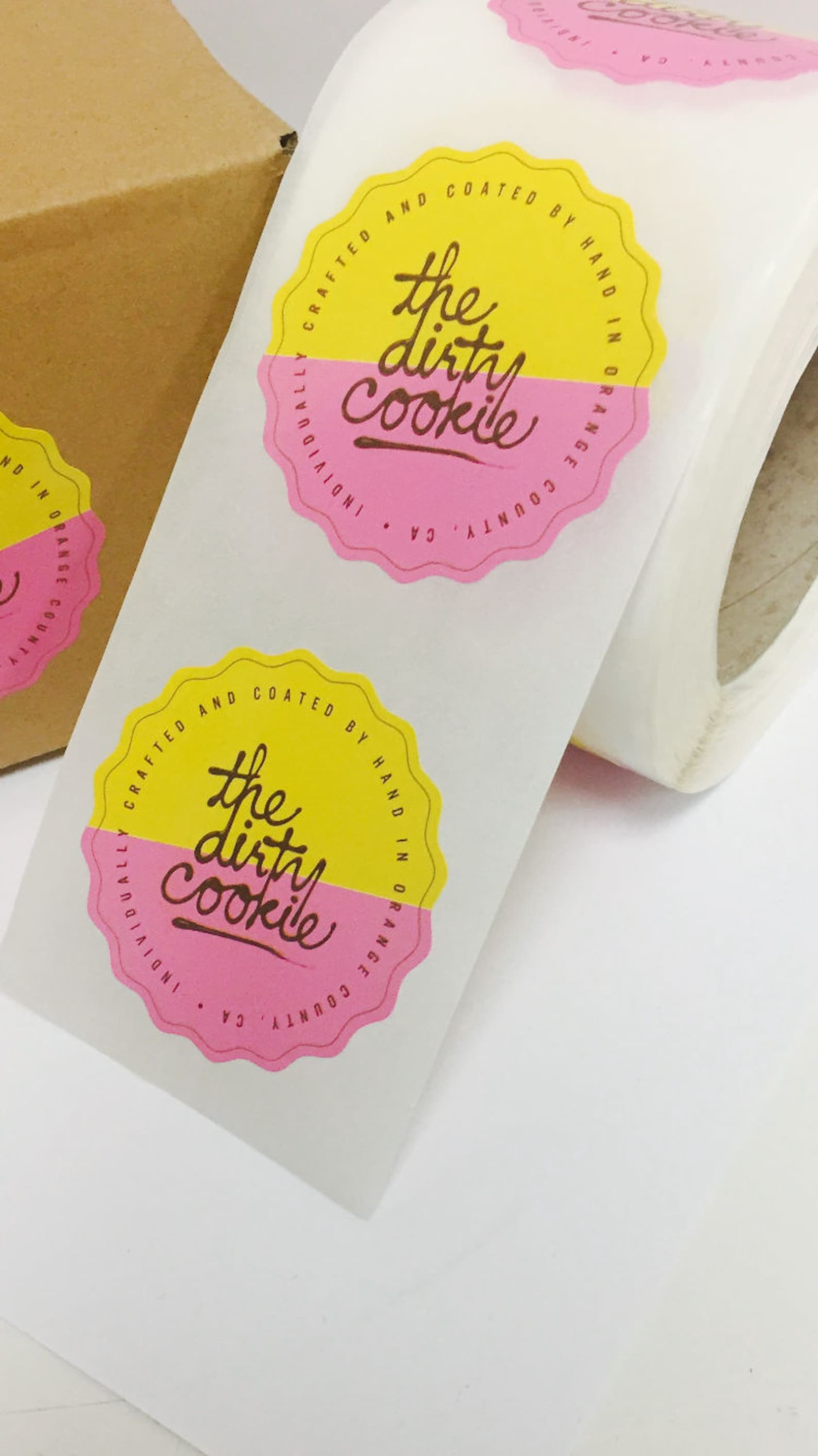 Custom Labels Custom Stickers Scallop Shape - Etsy