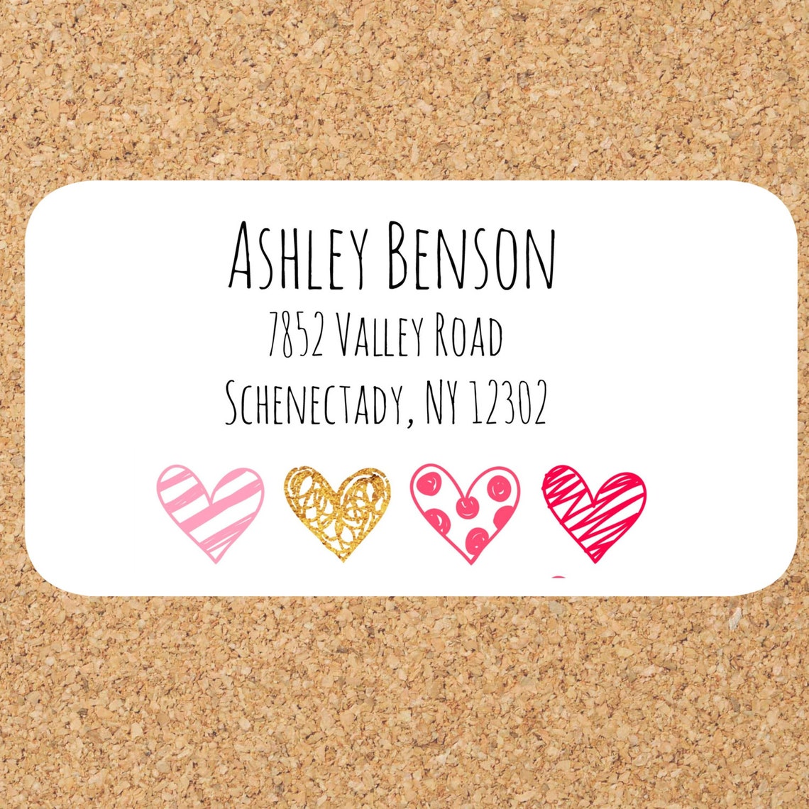 Cute Return Address Labels With Hearts mailing Labels Return - Etsy