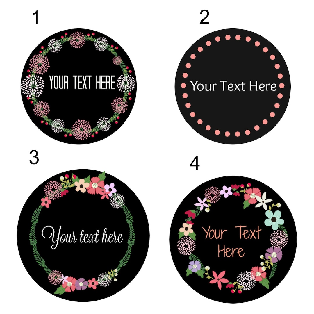 Circle Return Address Label,custom Stickers,round Address Label,address ...
