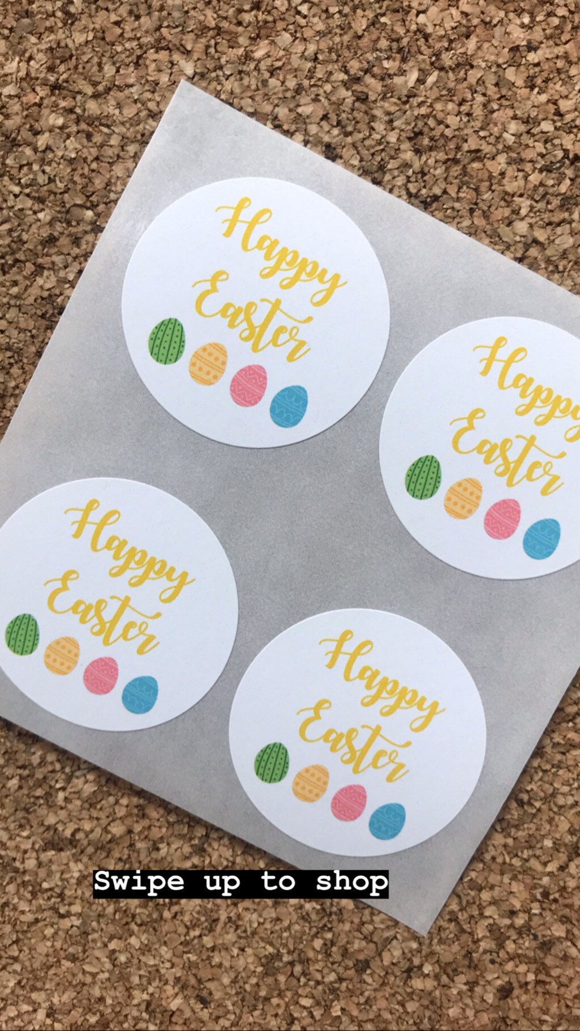 Happy Easter Labels Happy Easter Stickers Cute Easter - Etsy
