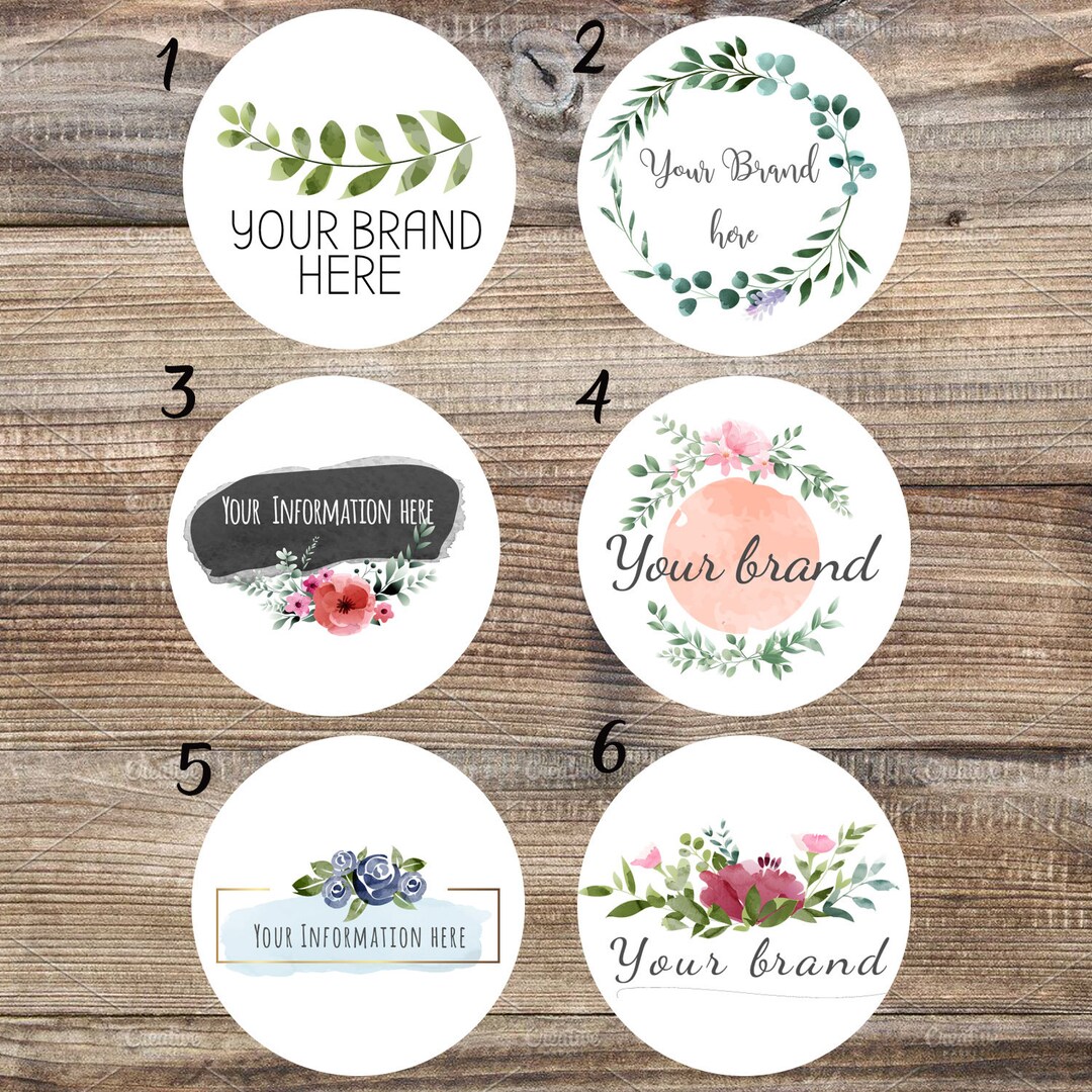 Custom Circle Logo Stickers – Personalized Labels – Waterproof Branding ...