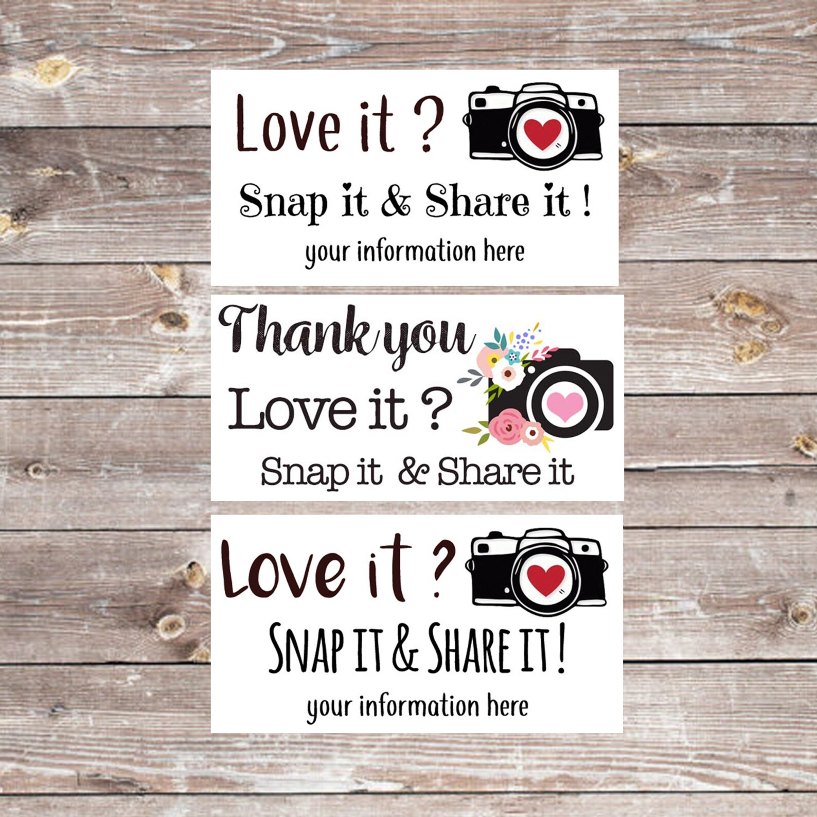 Social Media Labels, Snap It and Shared It, Small Business Labels ...