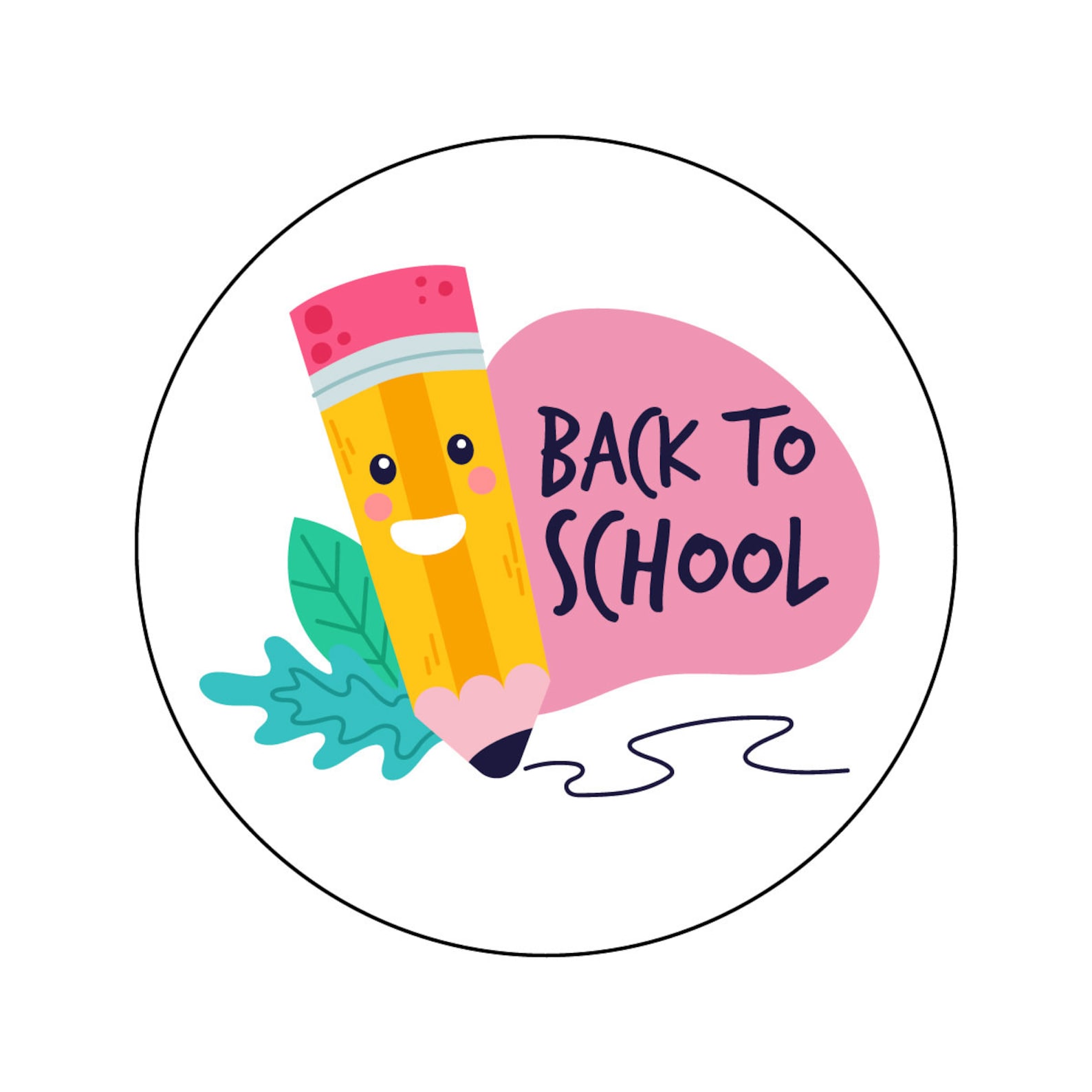 Etiquetas brillantes para el regreso a clases, pegatinas para ...