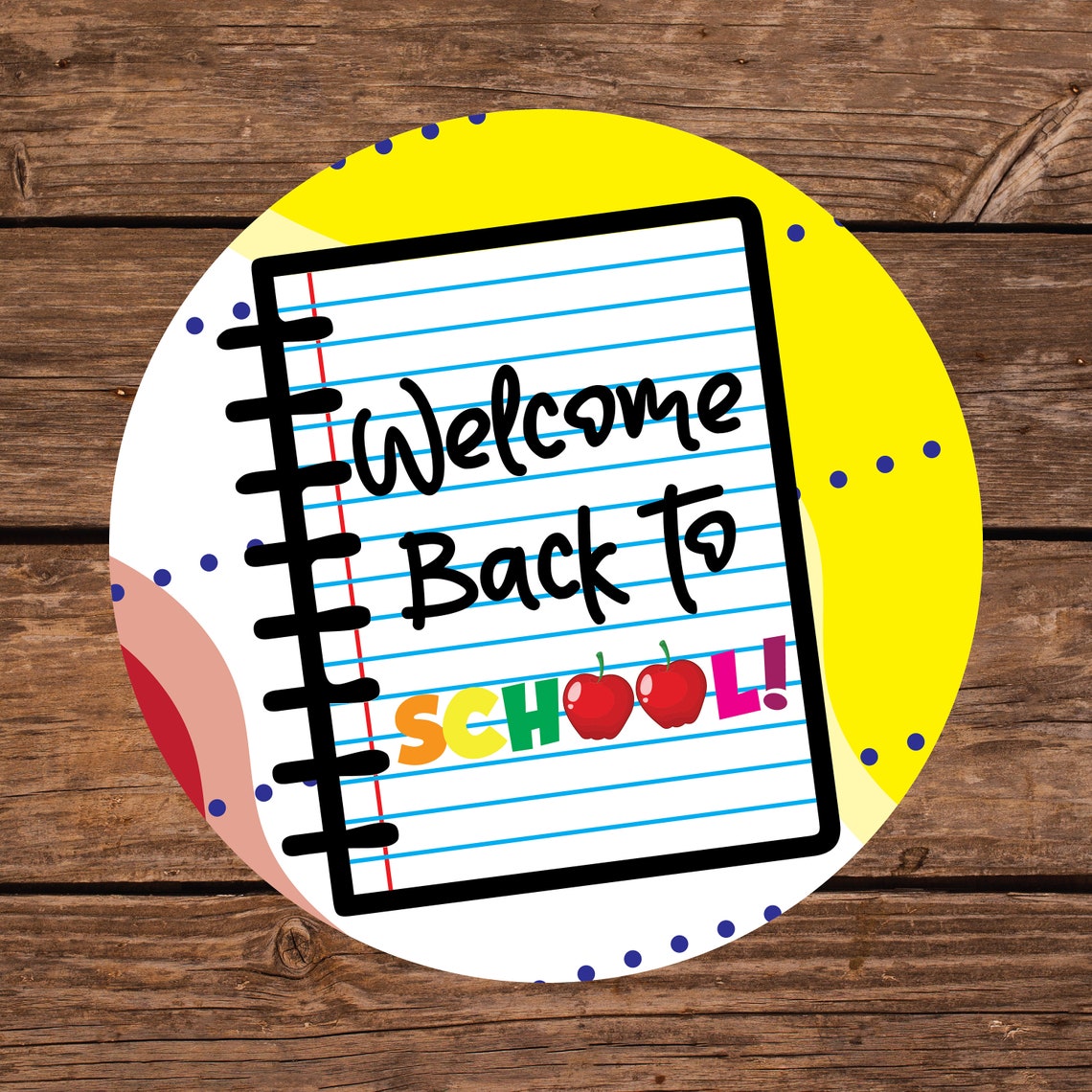 Cute Welcome Back to School Labels, Back to School Stickers, School ...