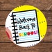 Cute Welcome Back to School Stickers, Party Favor Labels - Etsy