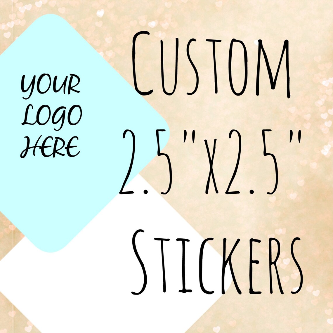 Square Custom Labels Custom Labels Custom Stickers | Etsy