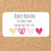 Cute Return Address Labels With Hearts ,mailing Labels, Return Address ...