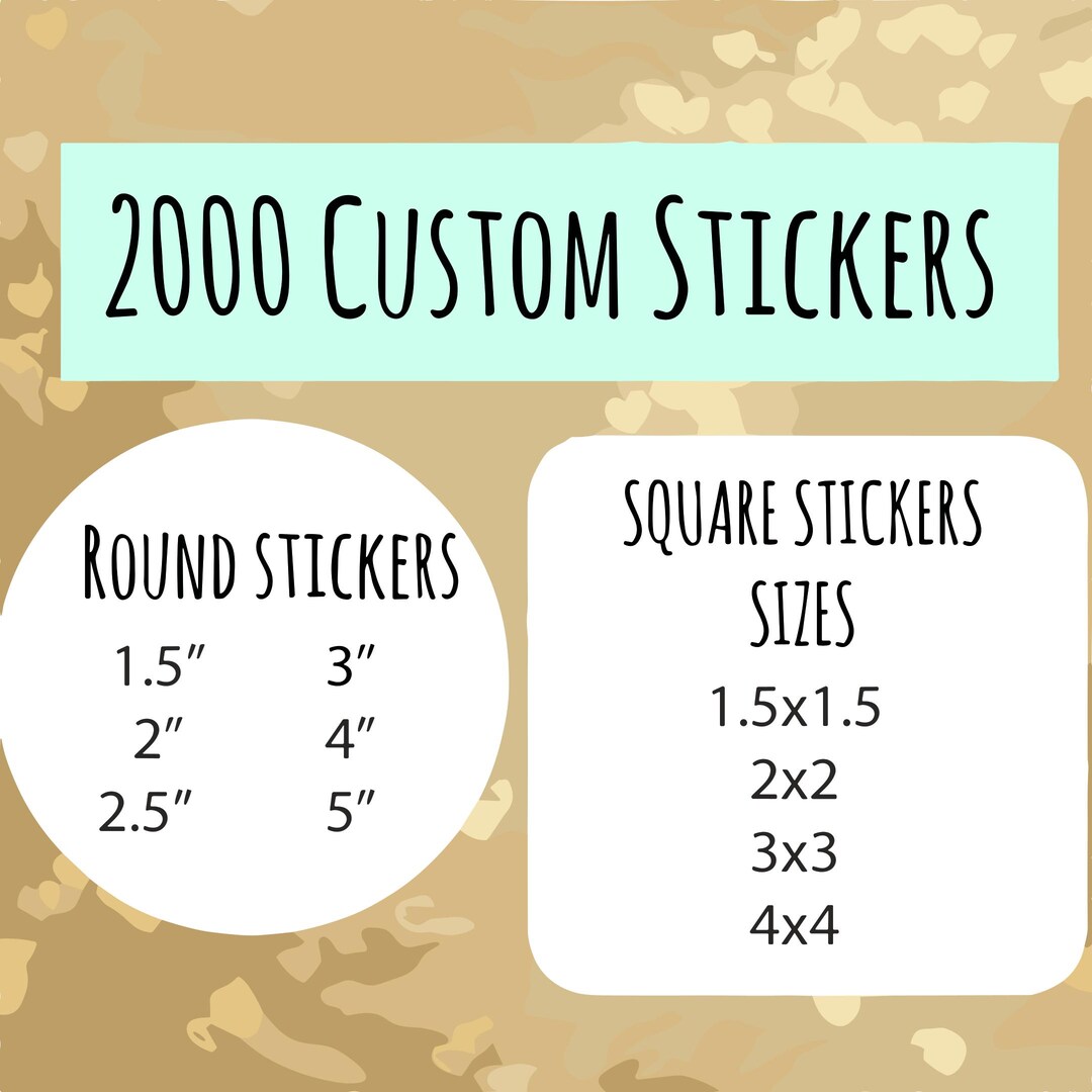 Custom Stickers, Bulk Stickers,custom Stickers, Square Stickers ,2000 ...