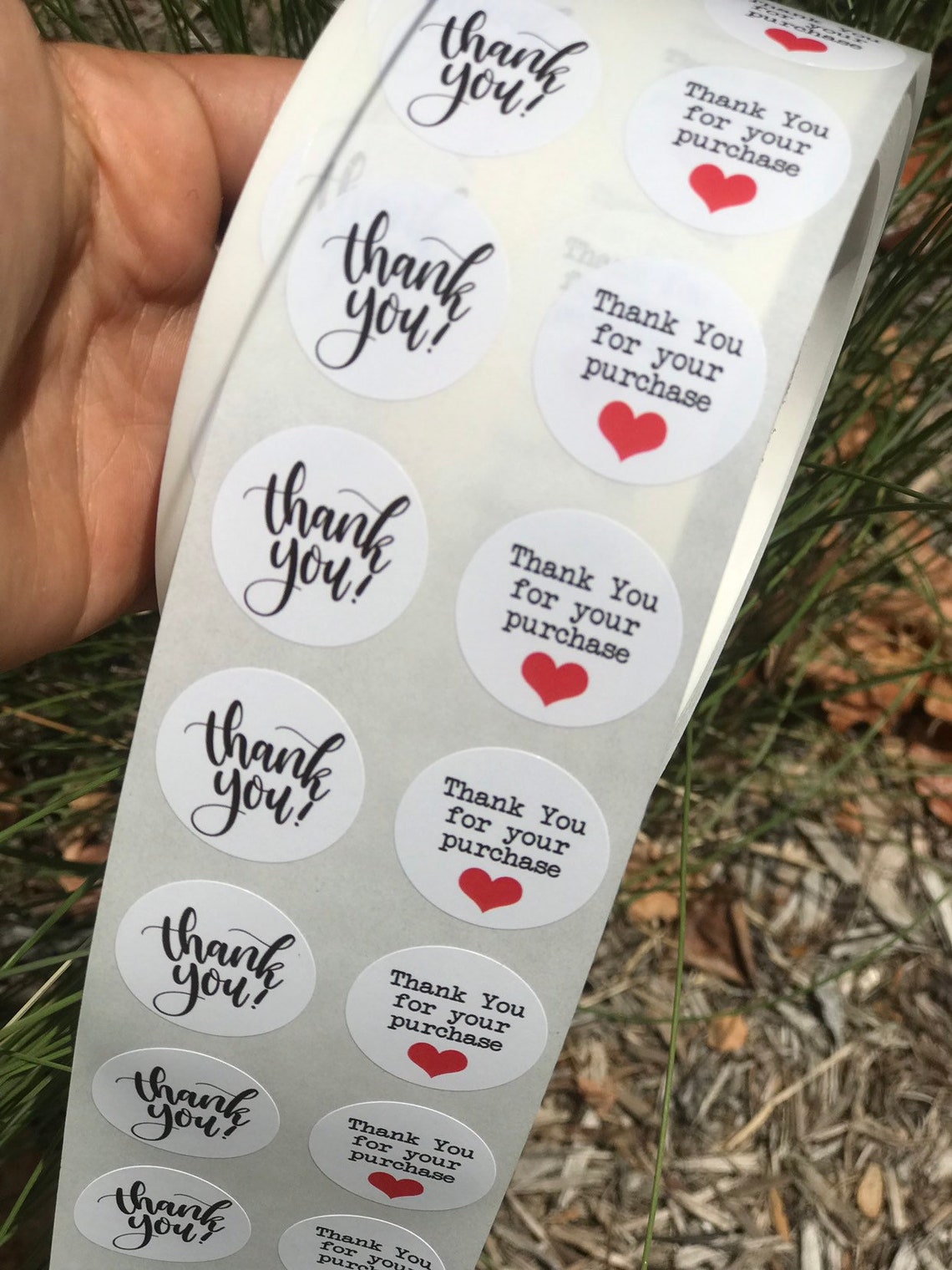 Cute Thank You Stickers, Thank You for Your Purchase, Thank You Labels ...