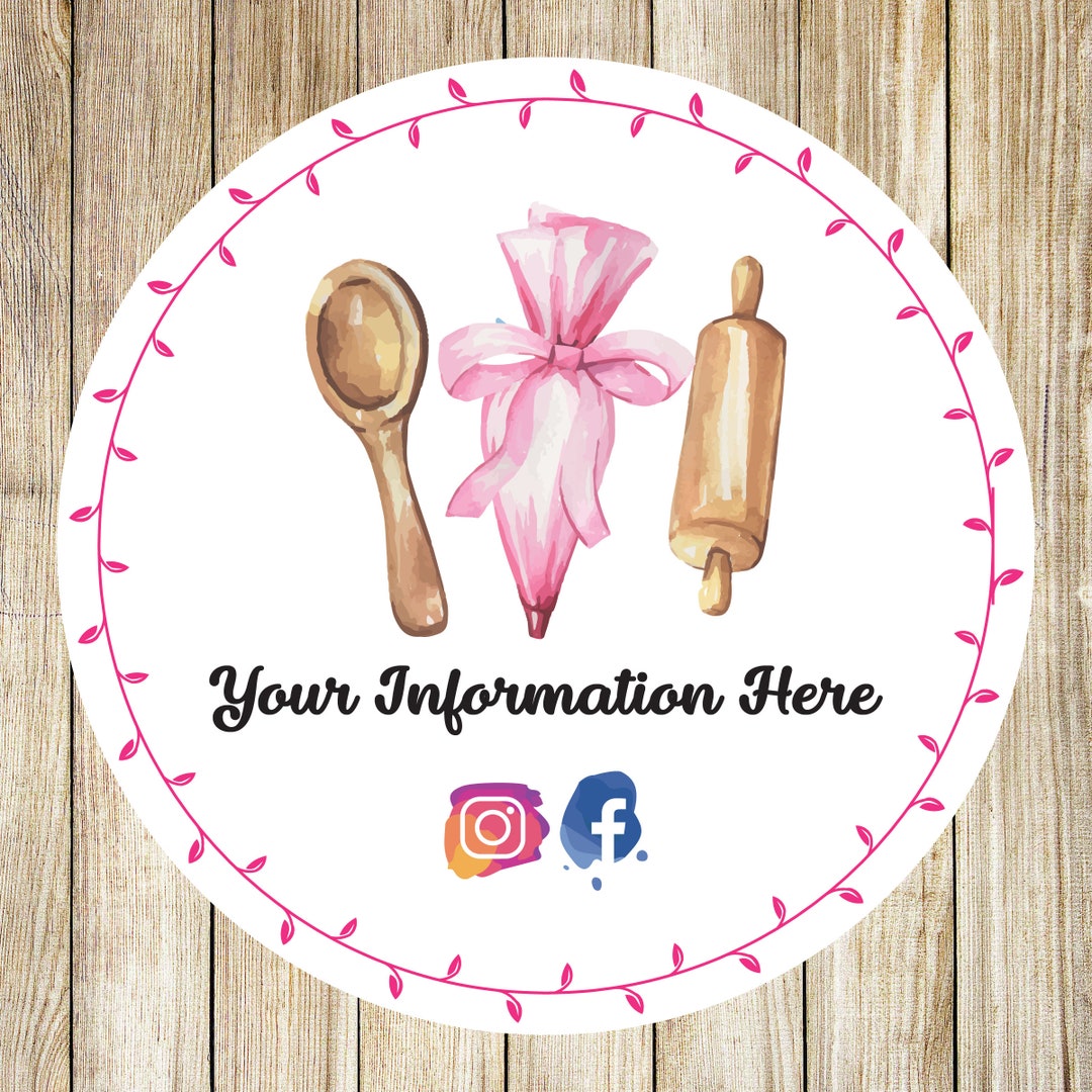 Circle Custom Labels, Baker Labels, Logo Stickers, Custom Stickers ...