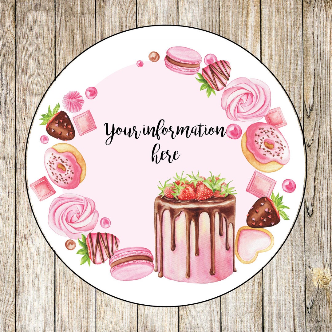 Circle Custom Labels, Logo Stickers, Logo Labels, Bakery Stickers ...