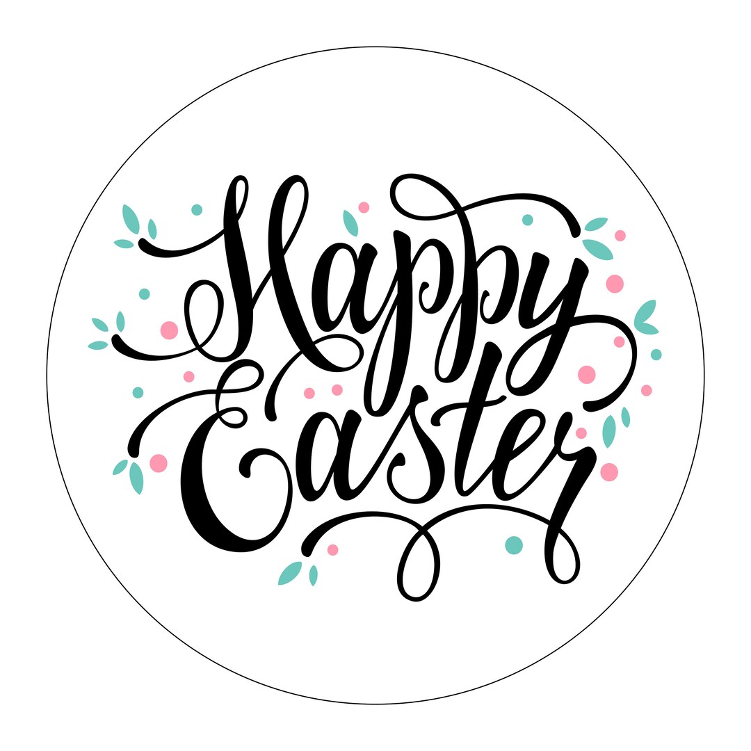 Happy Easter Labels, EASTER STICKERS, Easter Labels, Cute Bunny Labels ...