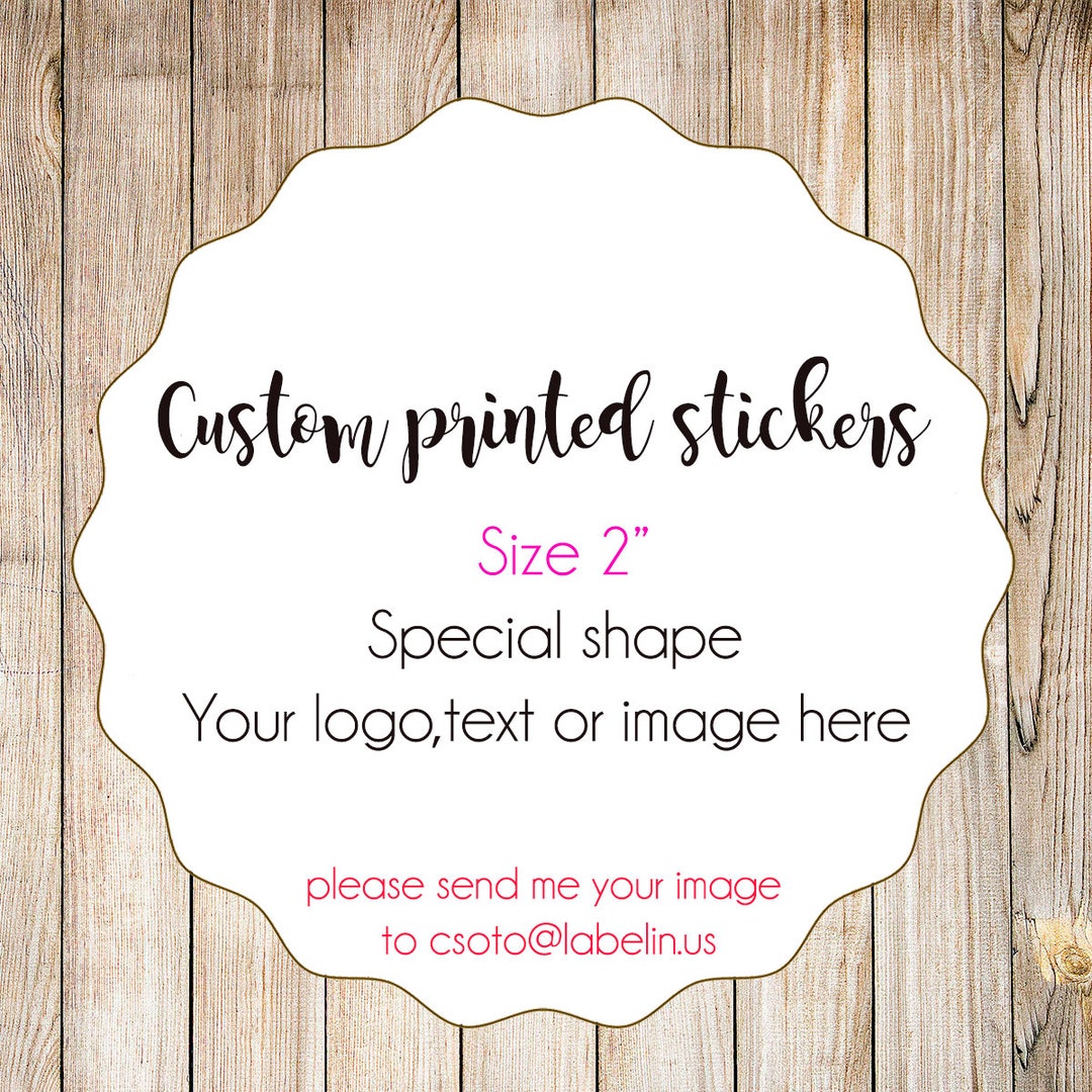 Scallop Shape Stickers, Personalized Labels,personalized Stickers ...