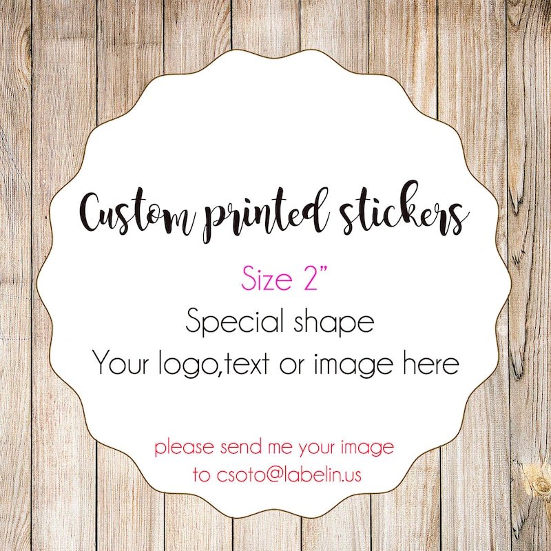 Scalloped Labels - Etsy