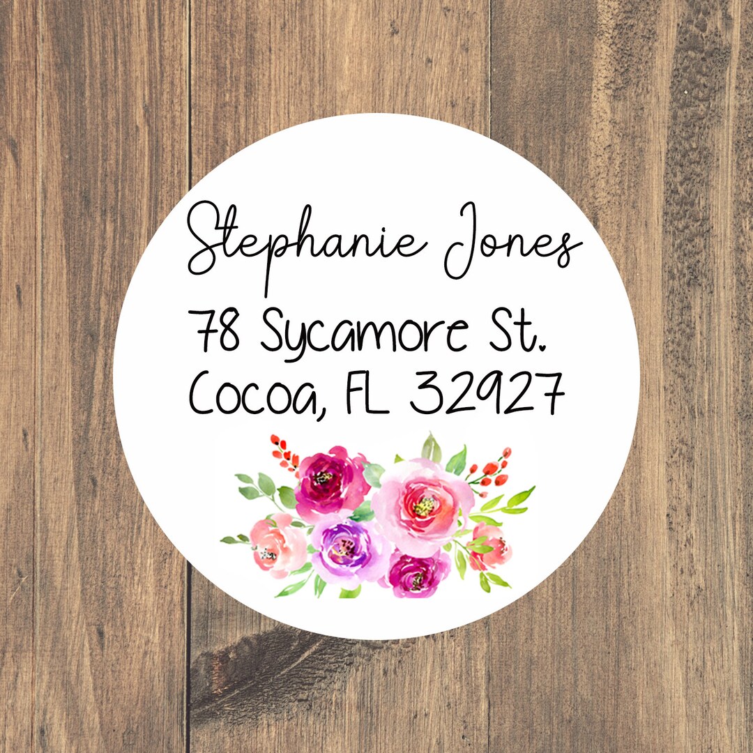 Circle Address Labels, Return Address Labels - Mailing Labels- Labels ...