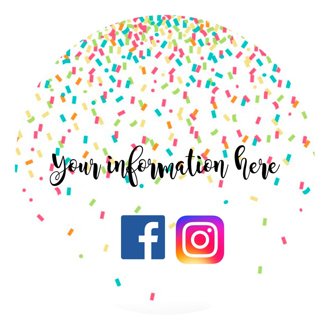Circle Custom Stickers, Confetti Labels, Logo Stickers, Product Labels ...