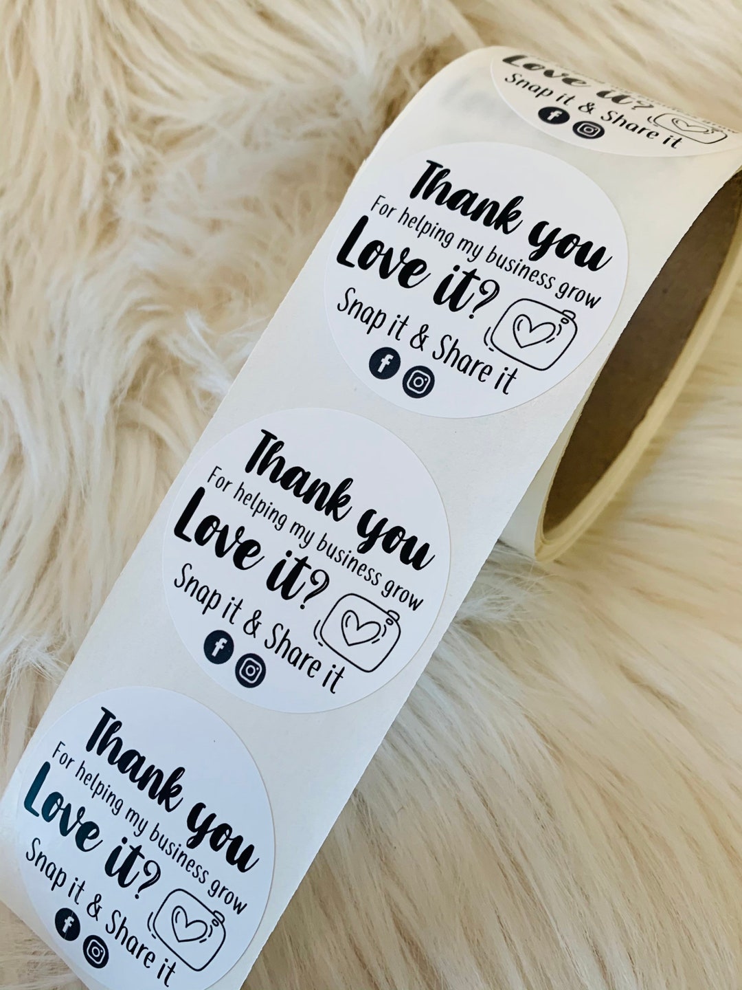 Circle Social Media Labels, Snap It and Shared It, Small Business Labels, Labels, Snap It Love ...
